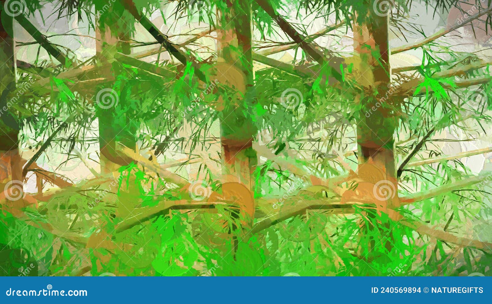 Picea Abies Tree Botanical 3D Stock Illustration - Illustration of ...