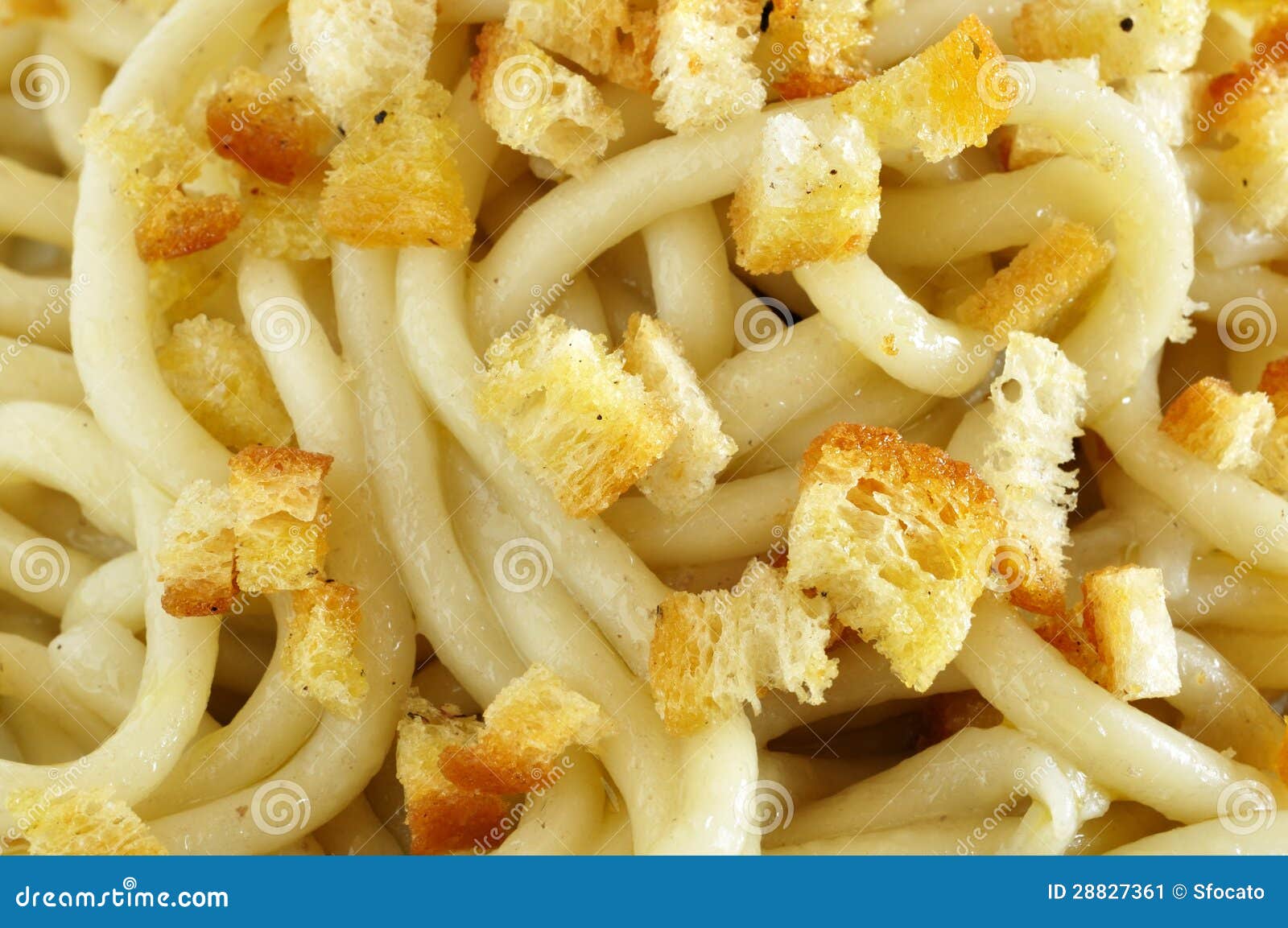 Pici, Fresh Pasta Typical of Tuscany, Italy Stock Image - Image of ...