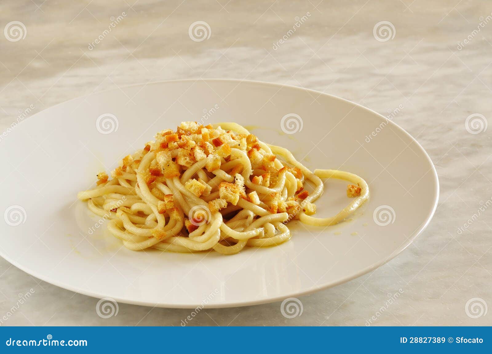 Pici, Fresh Pasta Typical of Tuscany, Italy Stock Image - Image of ...