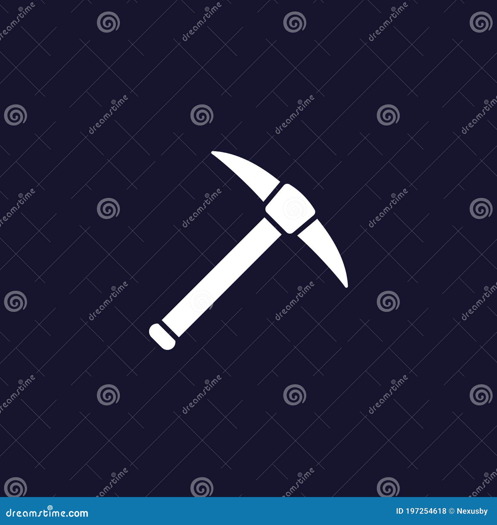 Mining Tool Miner Pickaxe Symbol Stone Wall Background Royalty-Free ...