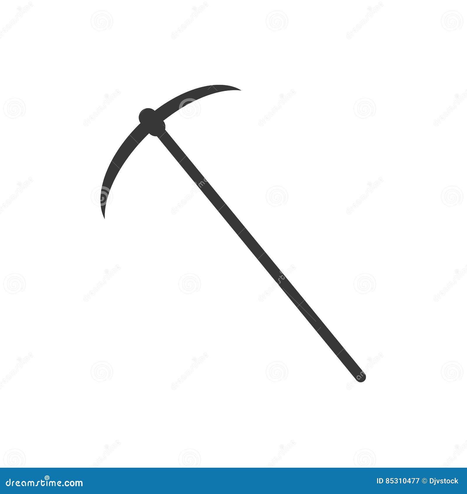 Pick Axe Tool Mining Pictogram Stock Illustration - Illustration of ...