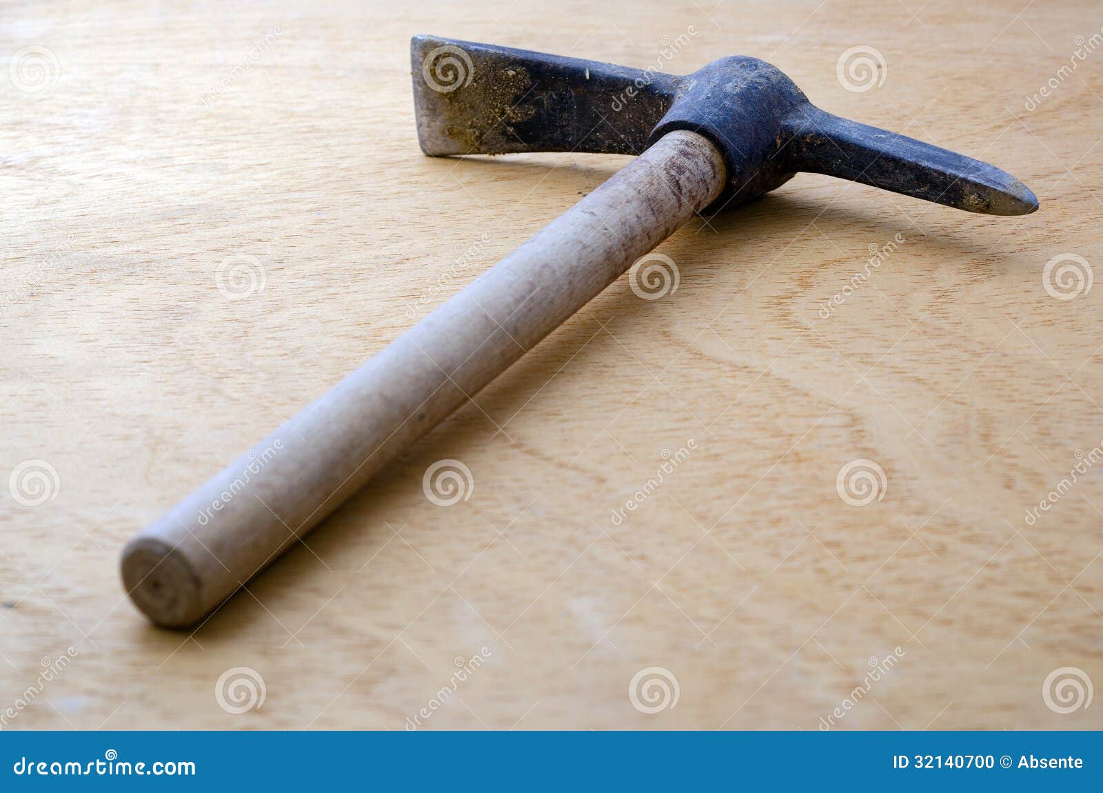 Pick Axe. Wood stock photo. Image of white, pick, tool - 32140700