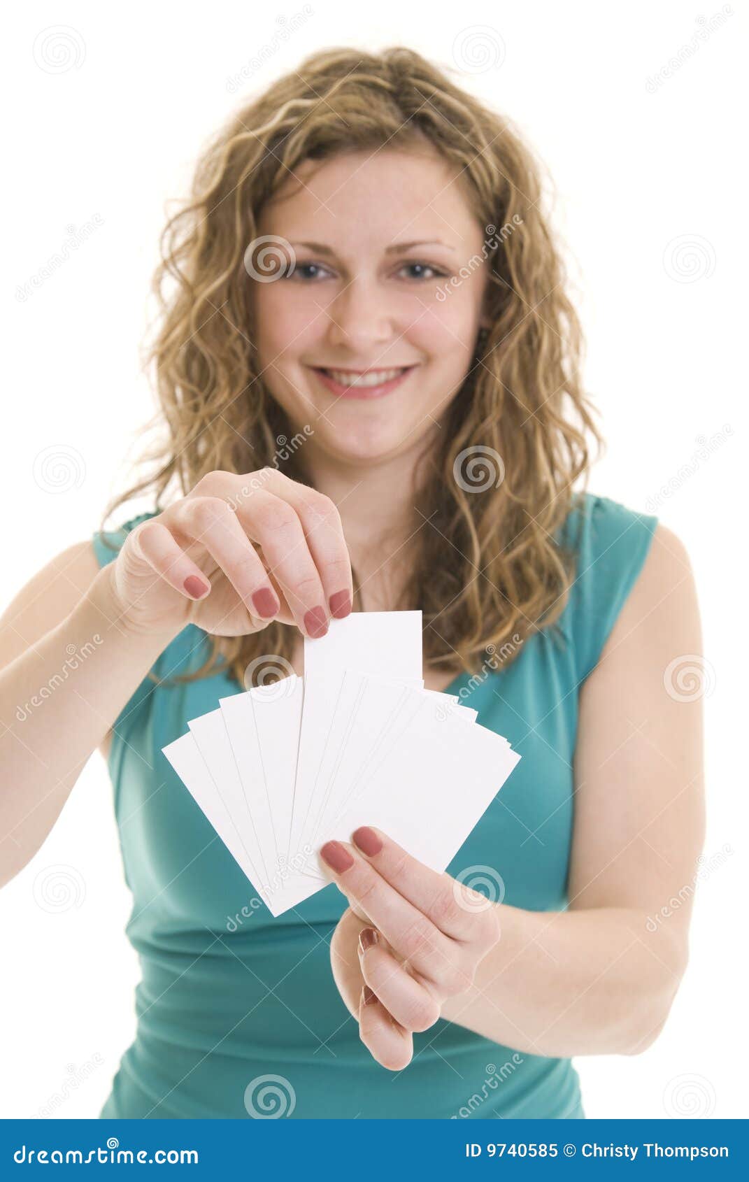 Pick a card stock image. Image of woman, beautiful, pretty - 9740585