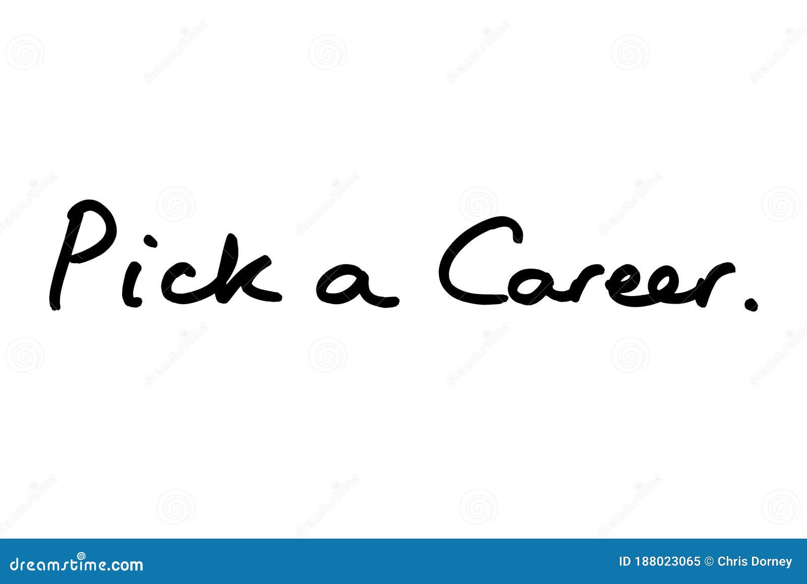 Pick a Career stock illustration. Illustration of confidence - 188023065