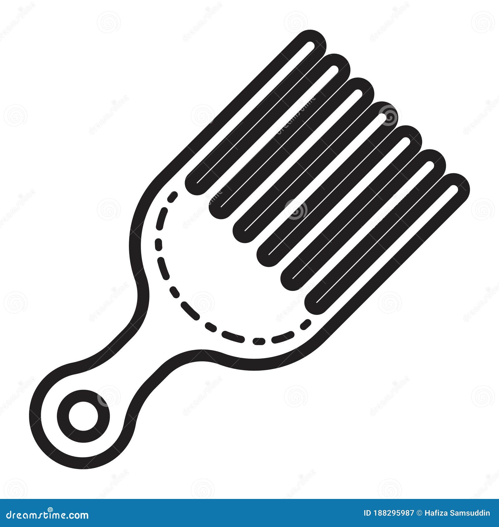 Pick Comb. Vector Illustration Decorative Design Stock Vector ...