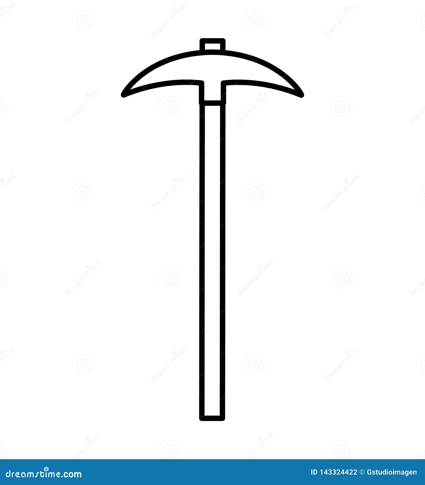 Pick Construction Isolated Icon Stock Vector - Illustration of design ...