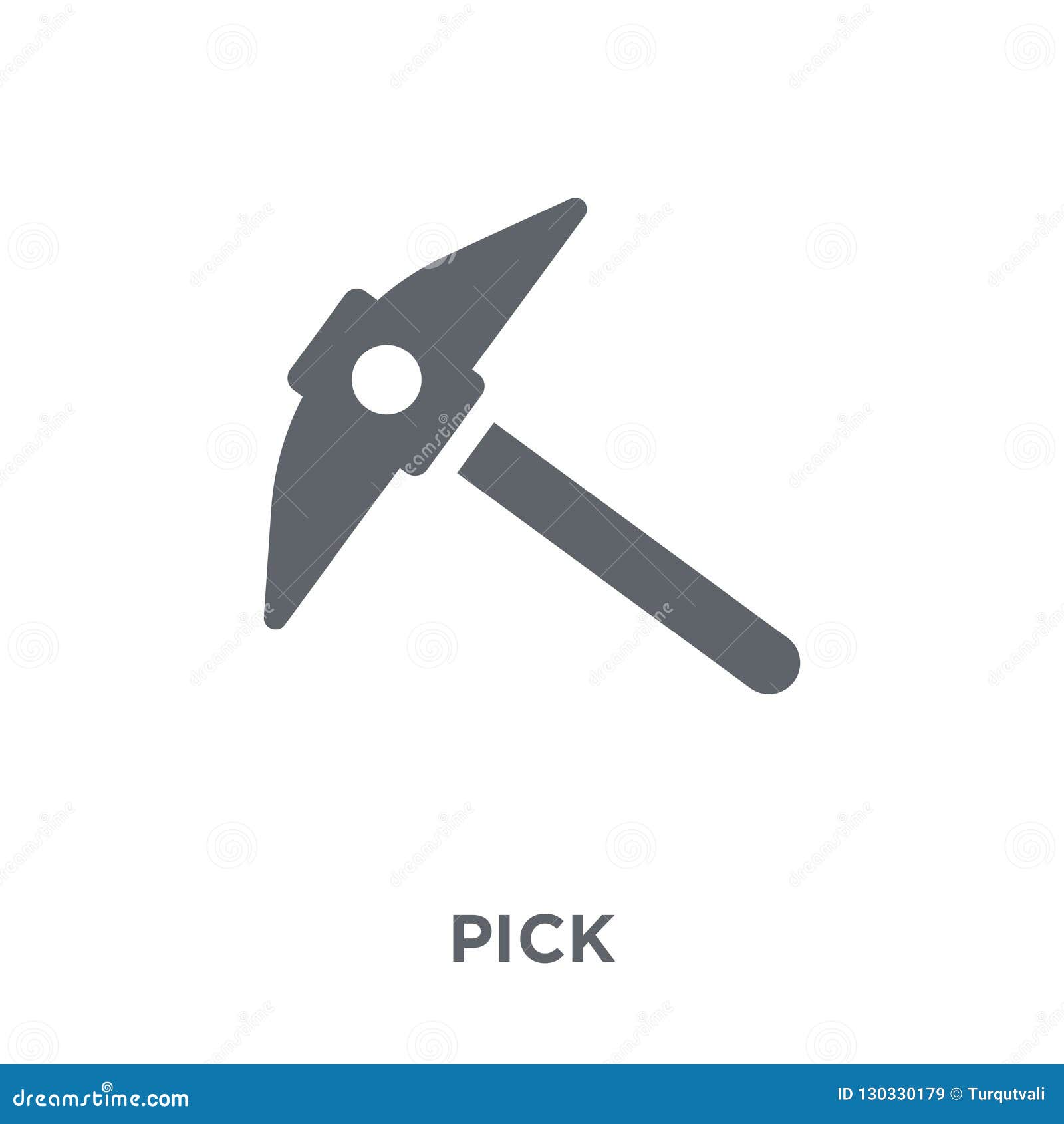 Pick icon from collection. stock vector. Illustration of technology ...