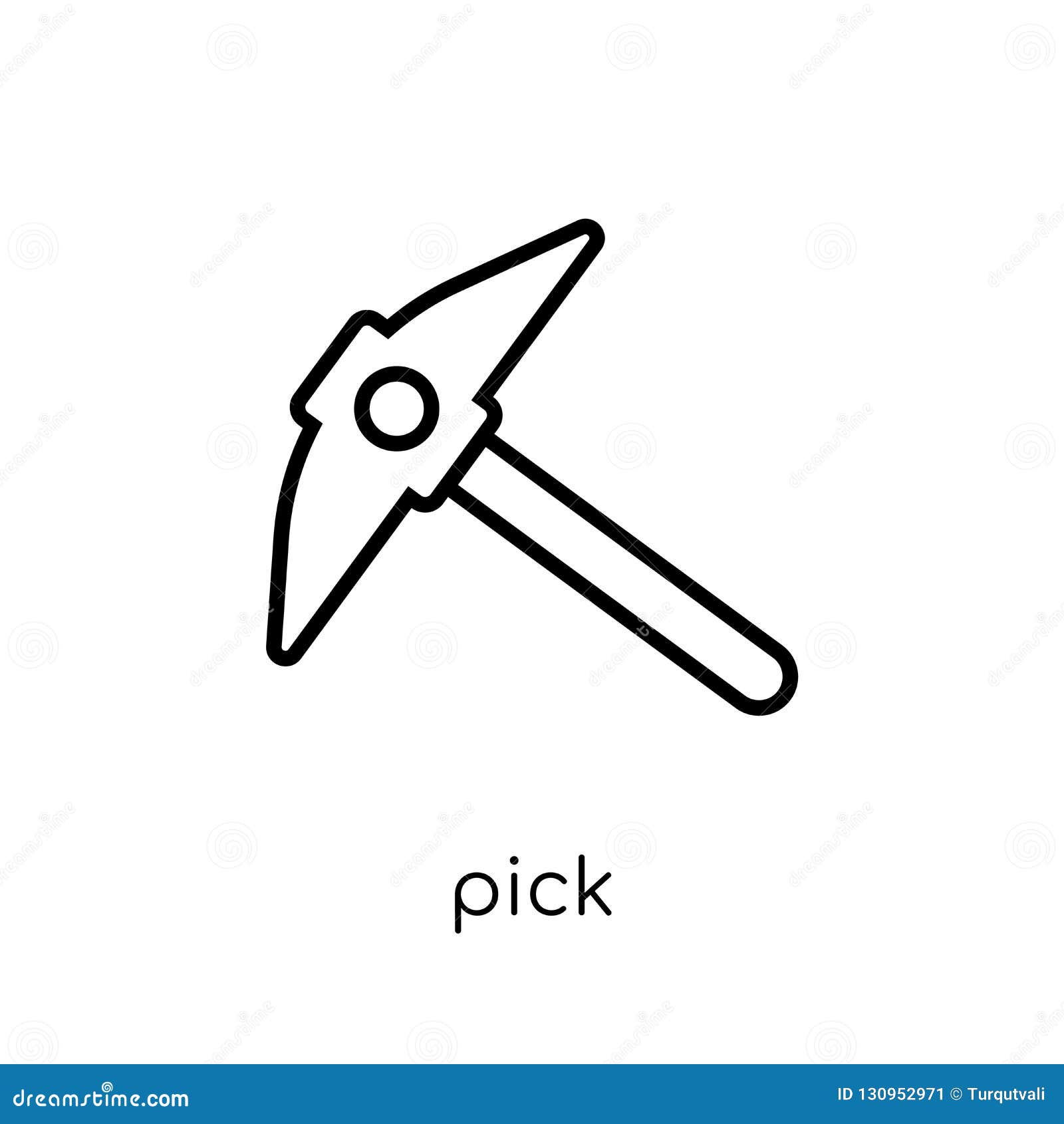 Pick icon from collection. stock vector. Illustration of online - 130952971