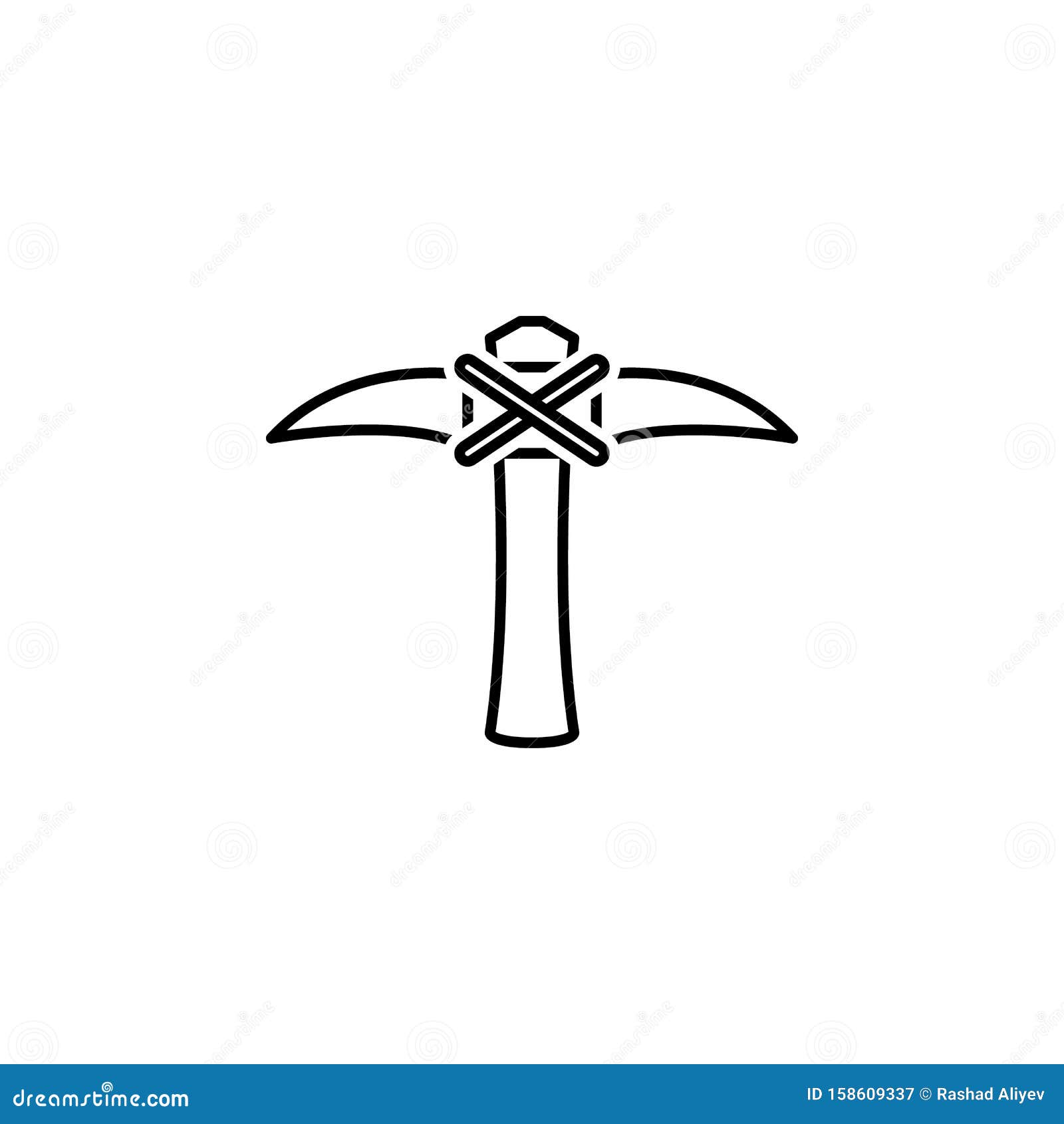 Pick Icon. Element of Historical Games Icon Stock Illustration ...