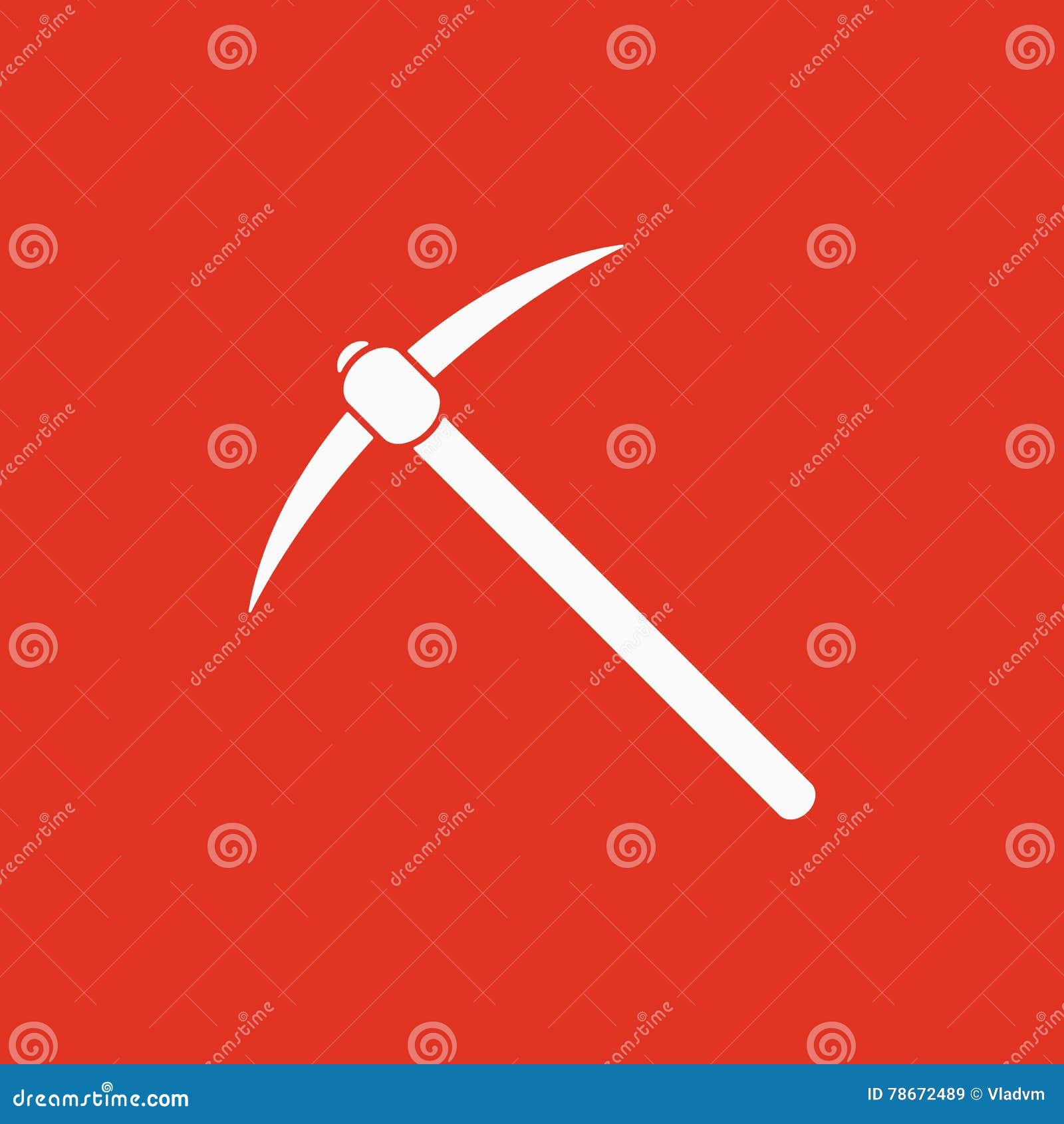 The Pick Icon. Pickax Symbol Stock Vector - Illustration of cutting ...
