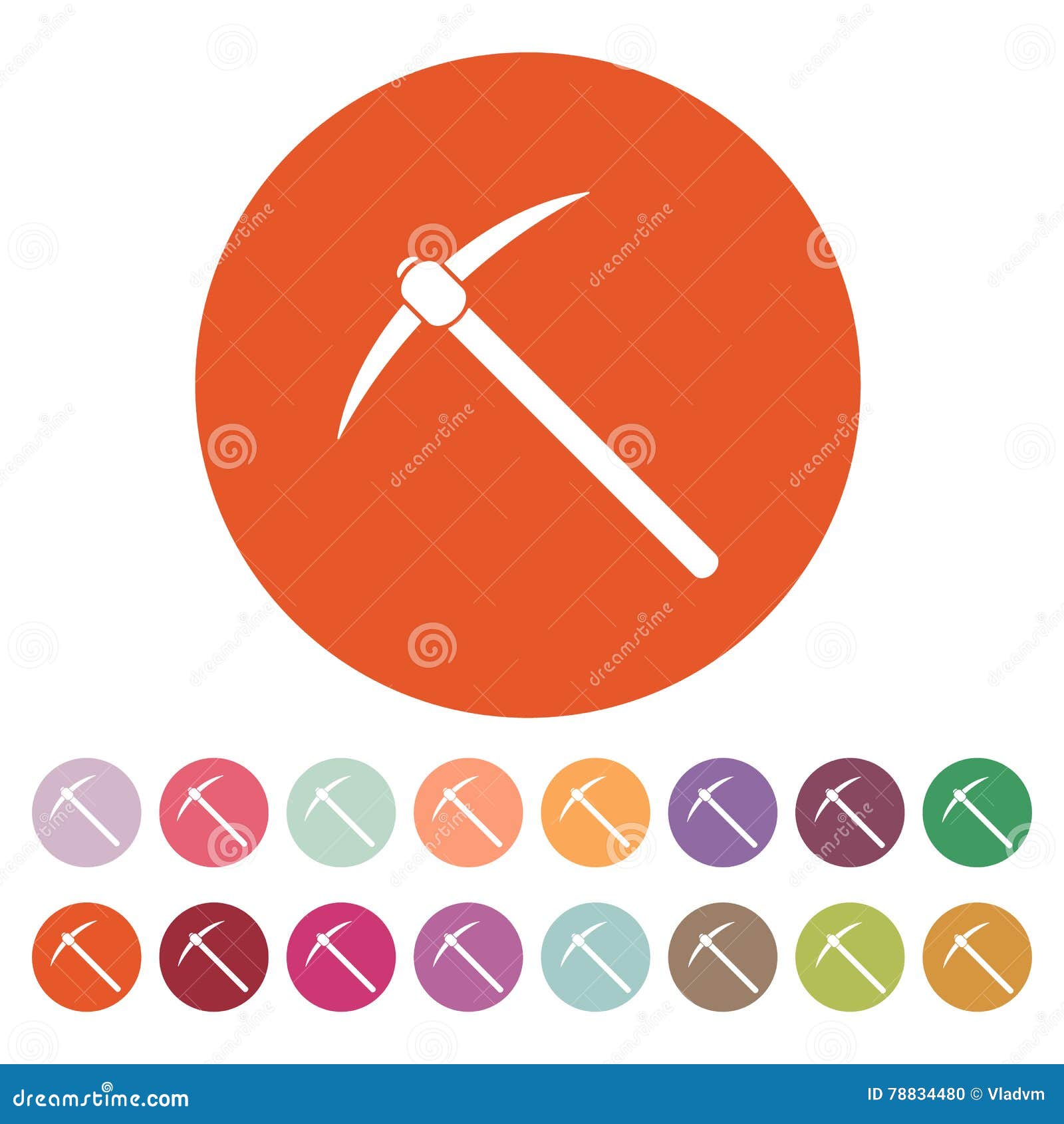 The Pick Icon. Pickax Symbol Stock Vector - Illustration of sign ...