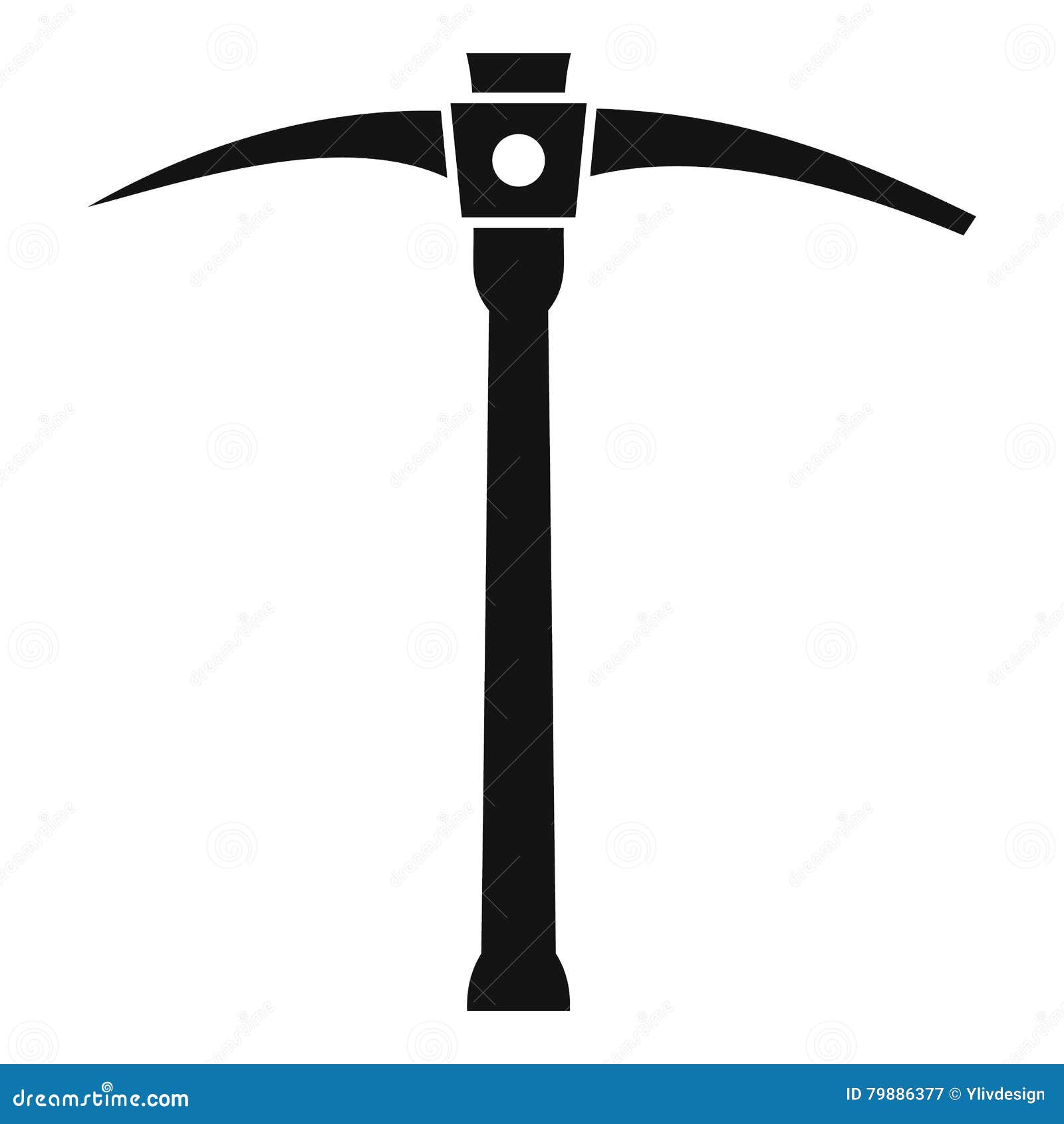 Pick icon, simple style stock vector. Illustration of farming - 79886377