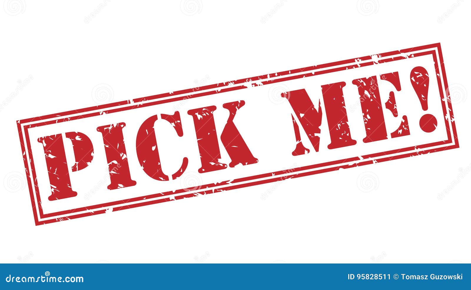 Pick Me Stamp on White Background Stock Illustration - Illustration of ...