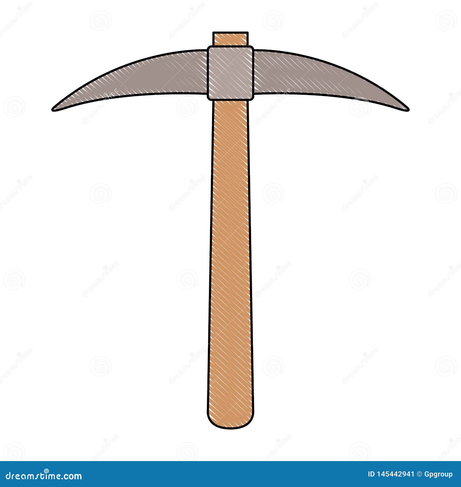 Pick mining tool icon stock vector. Illustration of graphic - 145442941