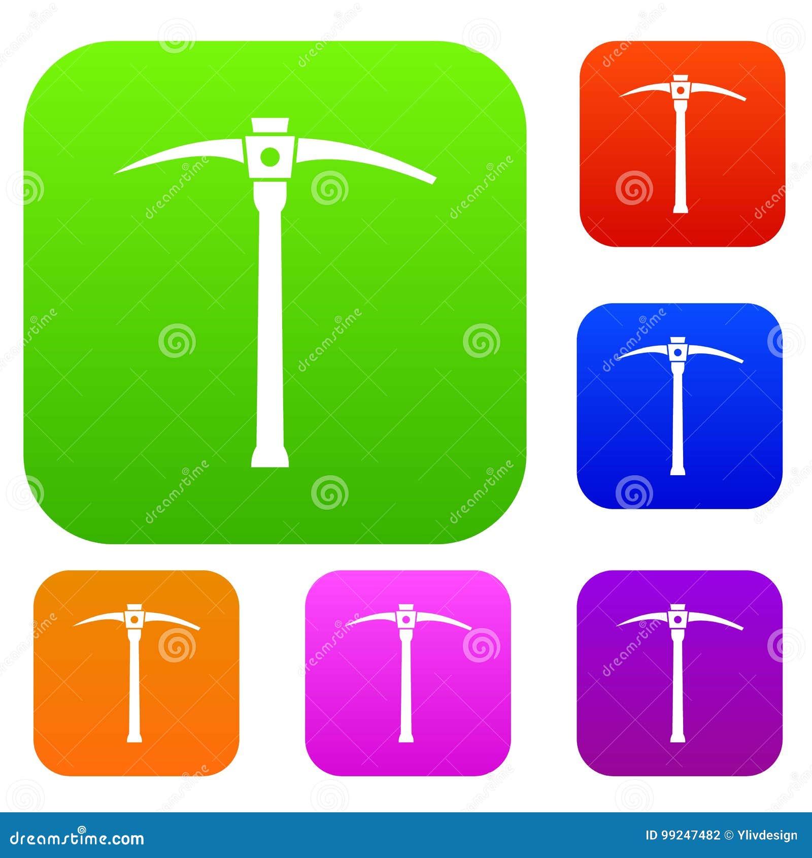 Pick set collection stock vector. Illustration of isolated - 99247482