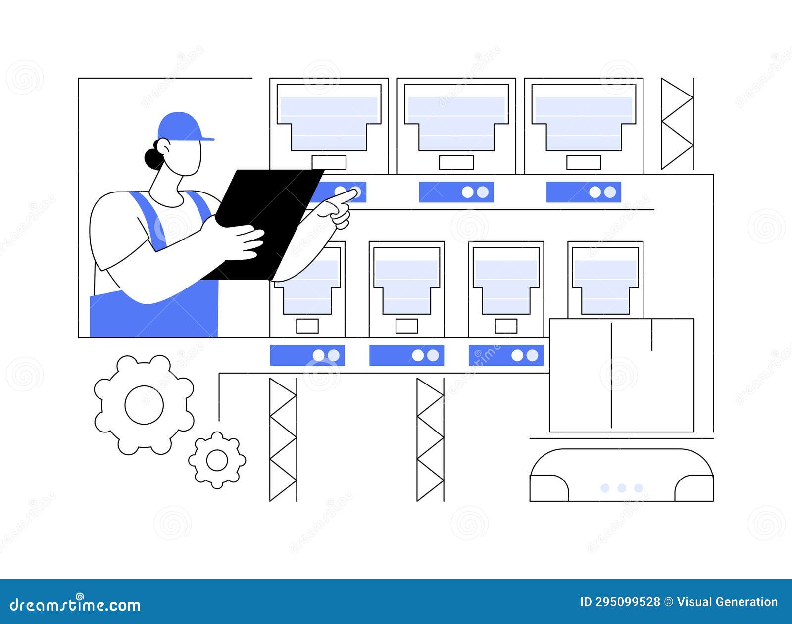 Pick-to-light System Abstract Concept Vector Illustration. Stock Vector ...
