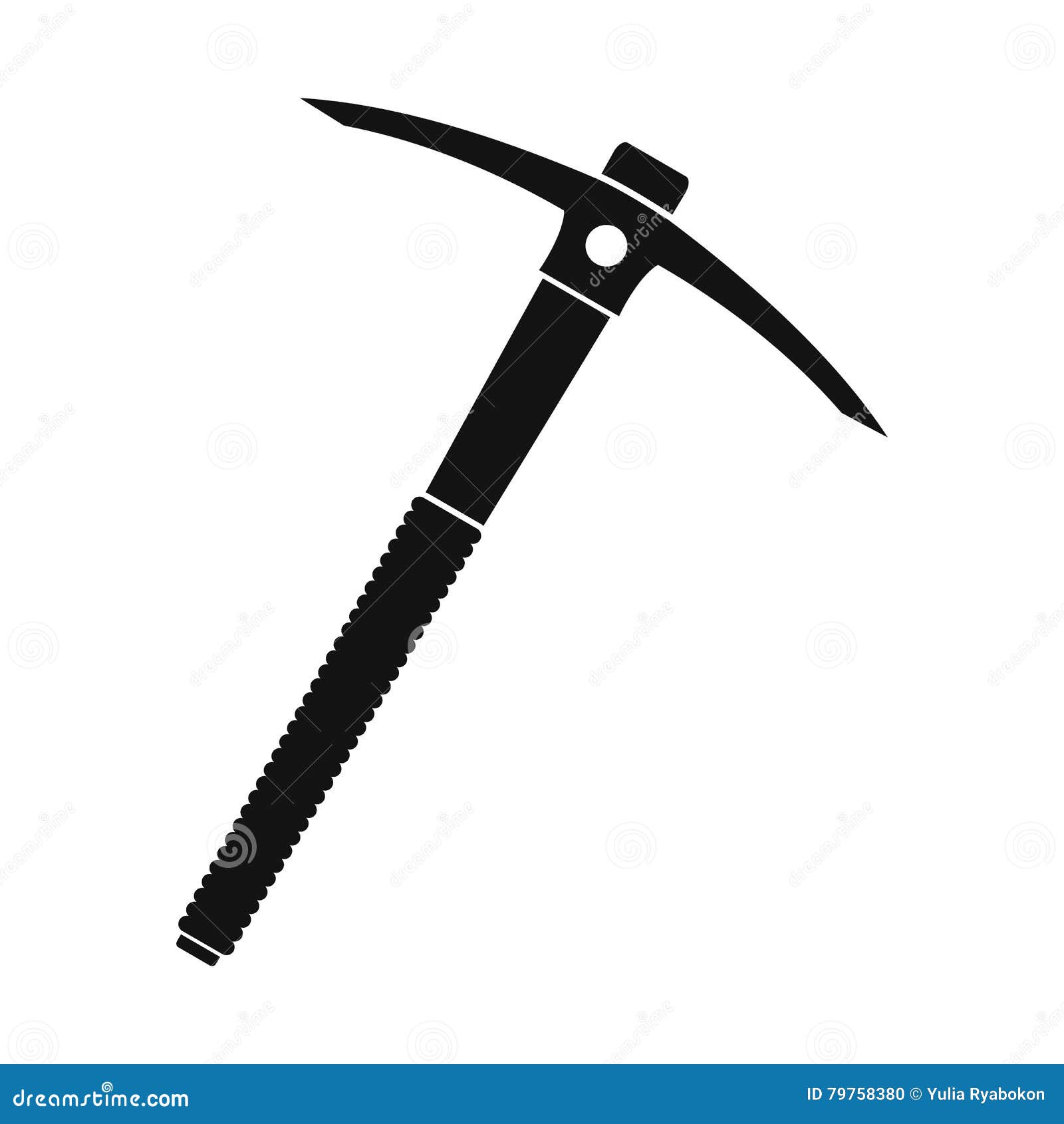 Pick Axe Tool Mining Pictogram Royalty-Free Cartoon | CartoonDealer.com ...