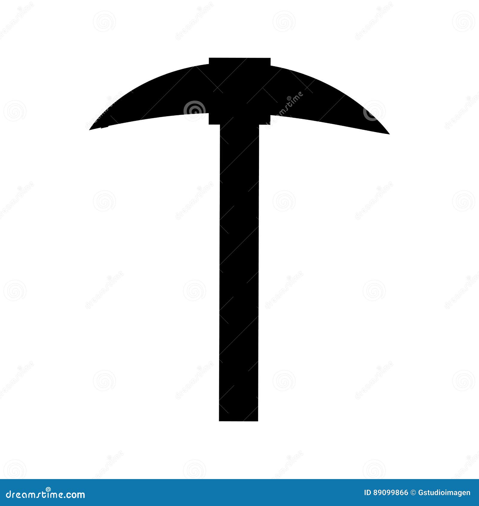 Pick tool isolated icon stock vector. Illustration of industry - 89099866