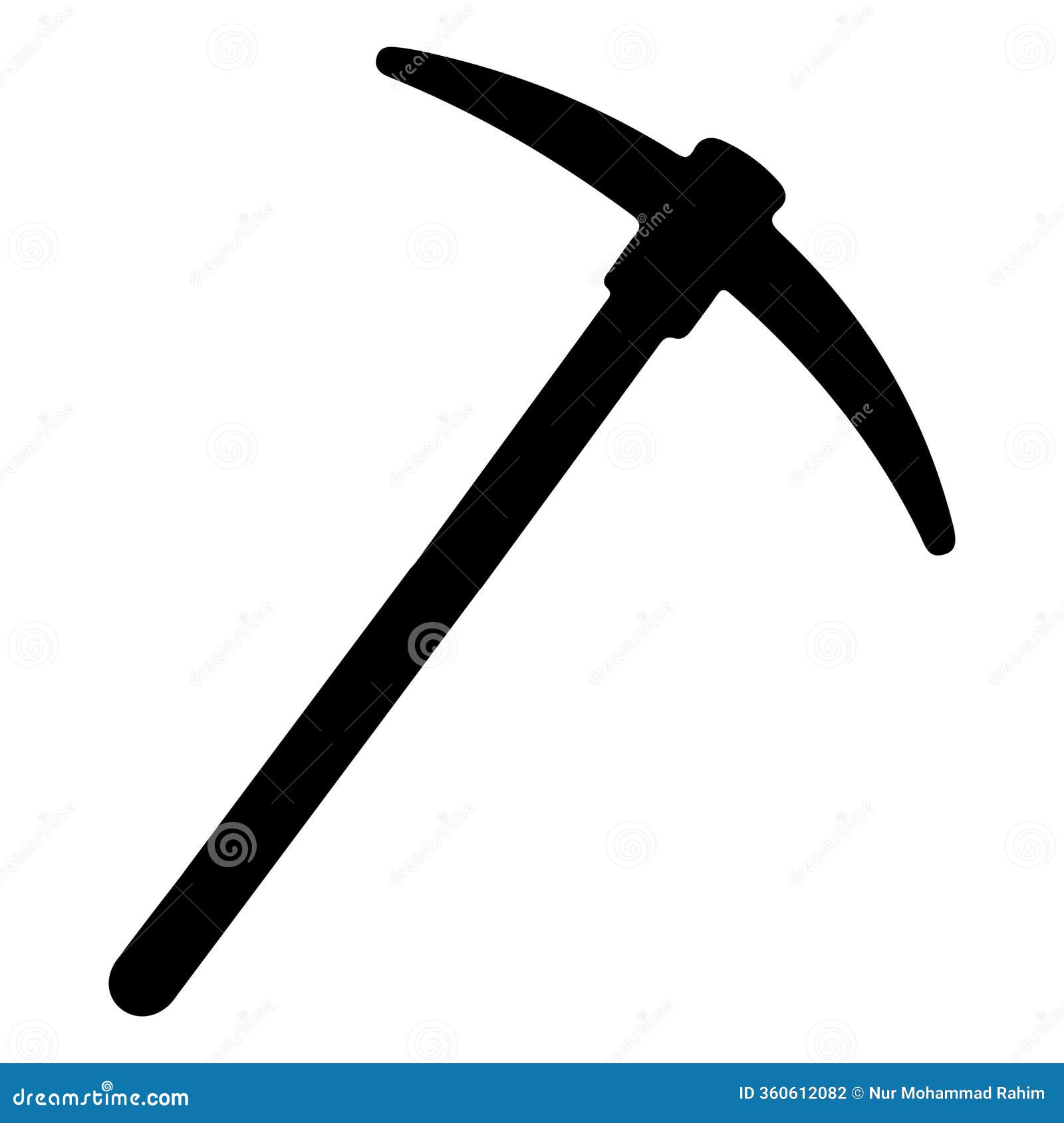 Pick Tool Silhouette Object Vector on White Background Stock ...