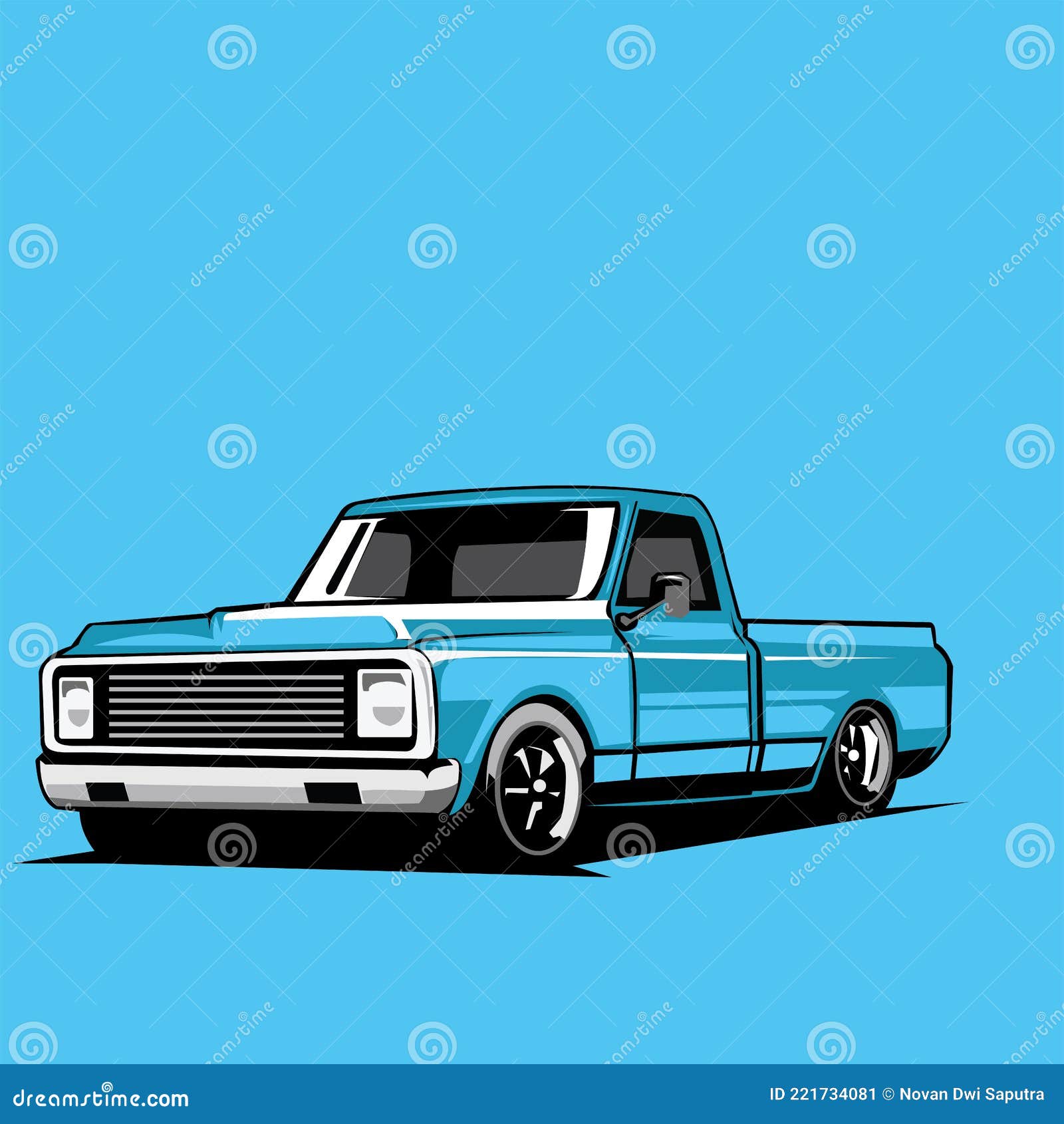 PICK UP CAR ILLUSTRATION READY EPS 10 FORMAT Stock Vector ...