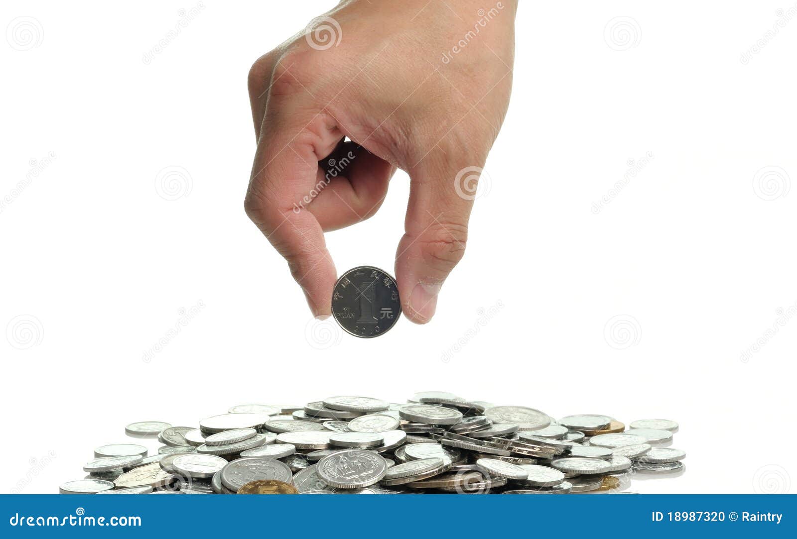 Pick up a coin stock photo. Image of market, cash, buying - 18987320