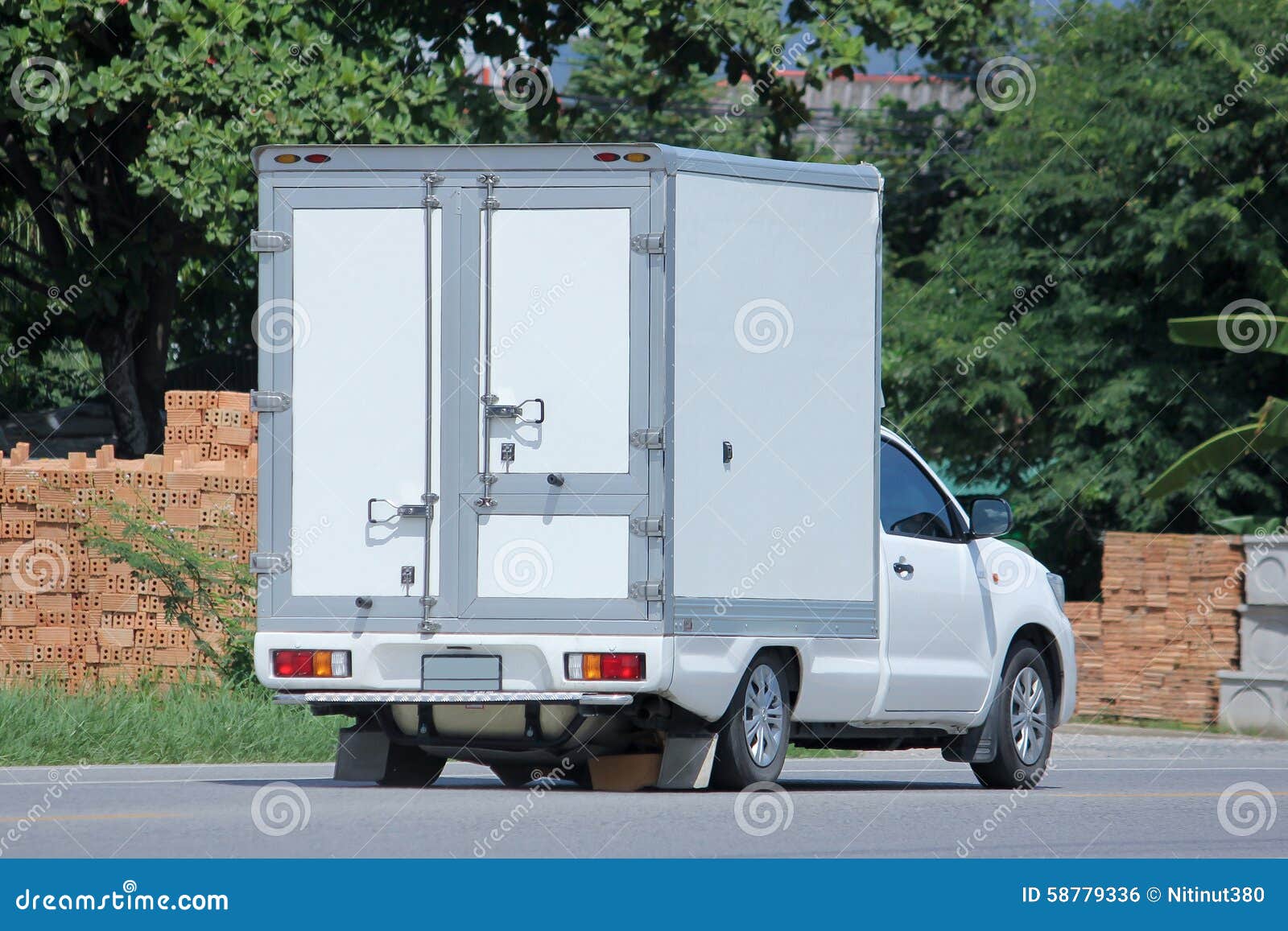 Pick up container stock photo. Image of chiangmai, commercial - 58779336