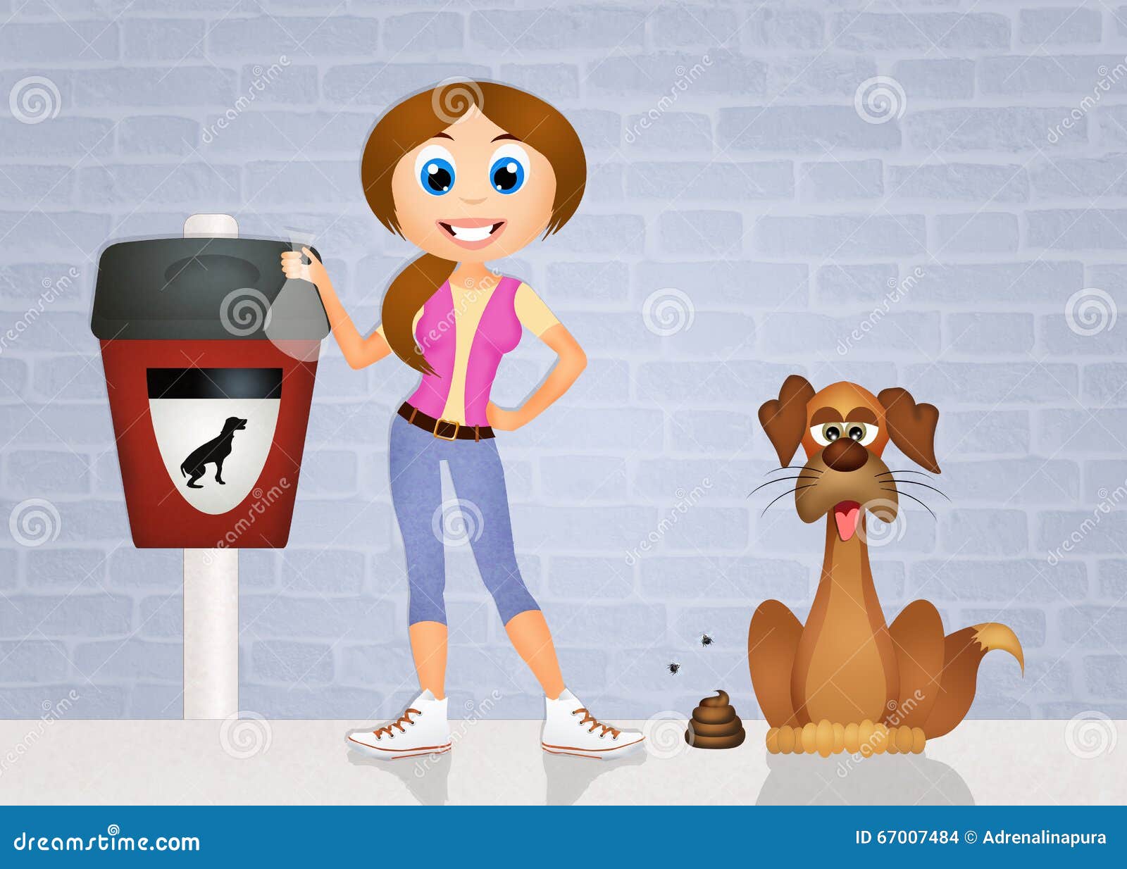 Pick Up Dog Poop Royalty-Free Stock Photography | CartoonDealer.com ...