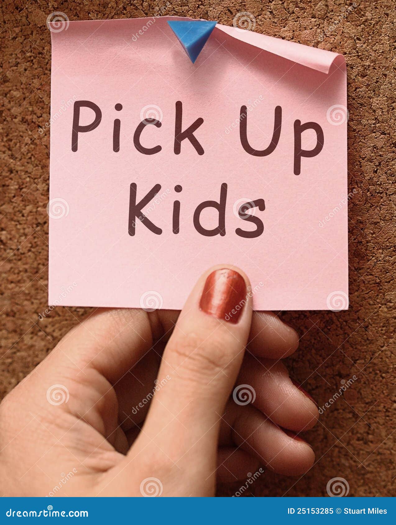 Pick Up Kids Message To Collect Stock Illustration - Illustration of ...