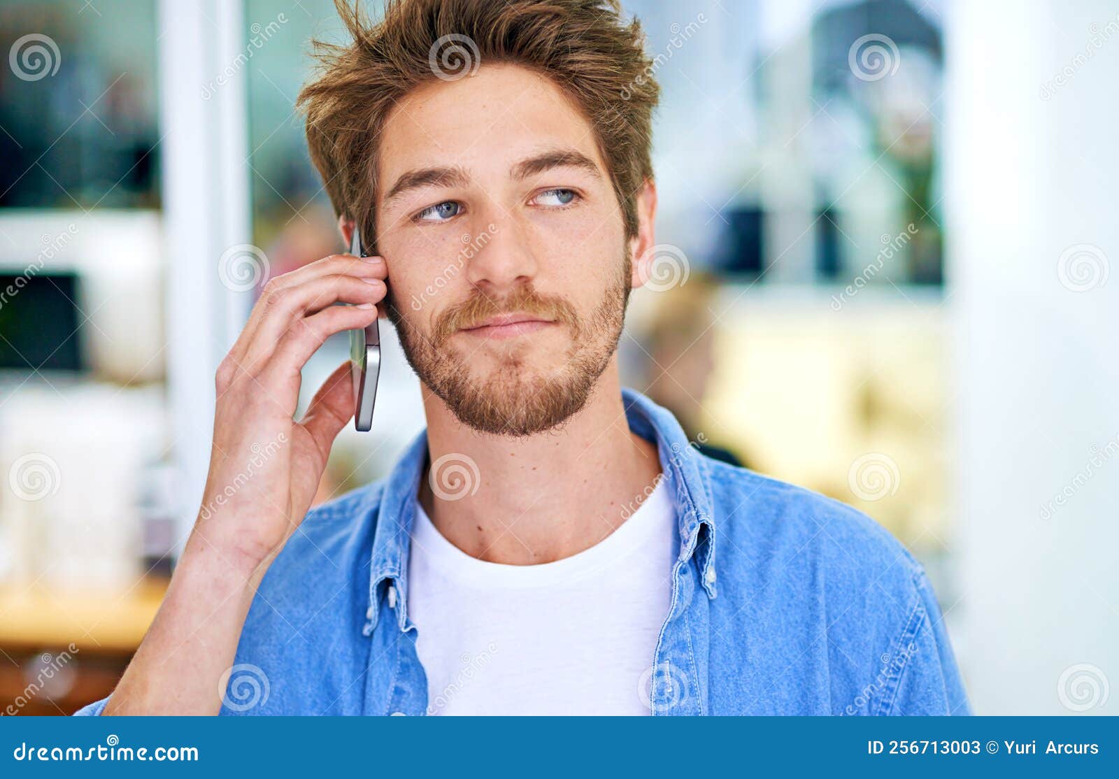 Pick Up the Phone...a Young Entrepreneur Talking on a Phone. Stock ...
