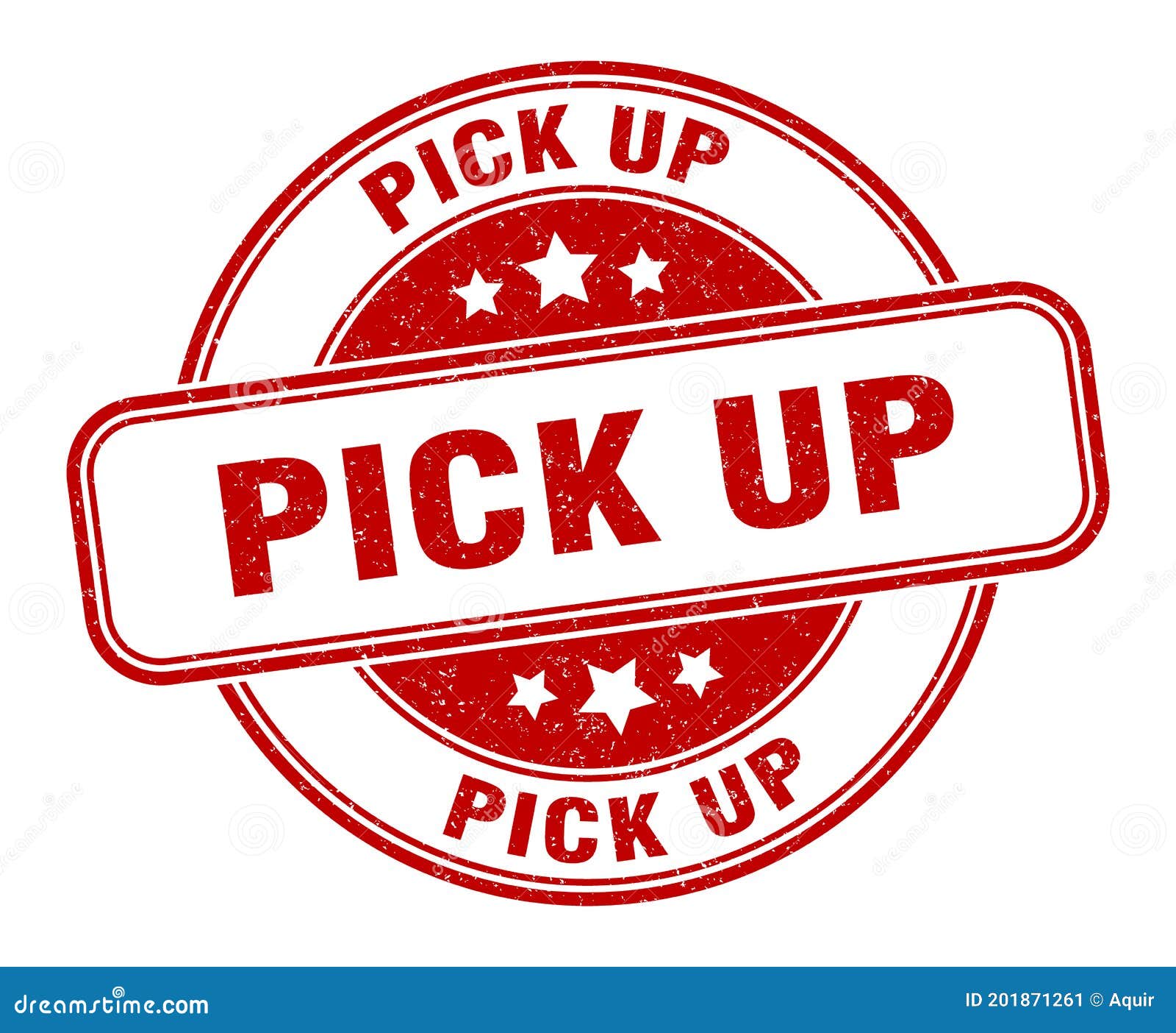 Pick Up Stamp. Pick Up Label. Round Grunge Sign Stock Vector ...