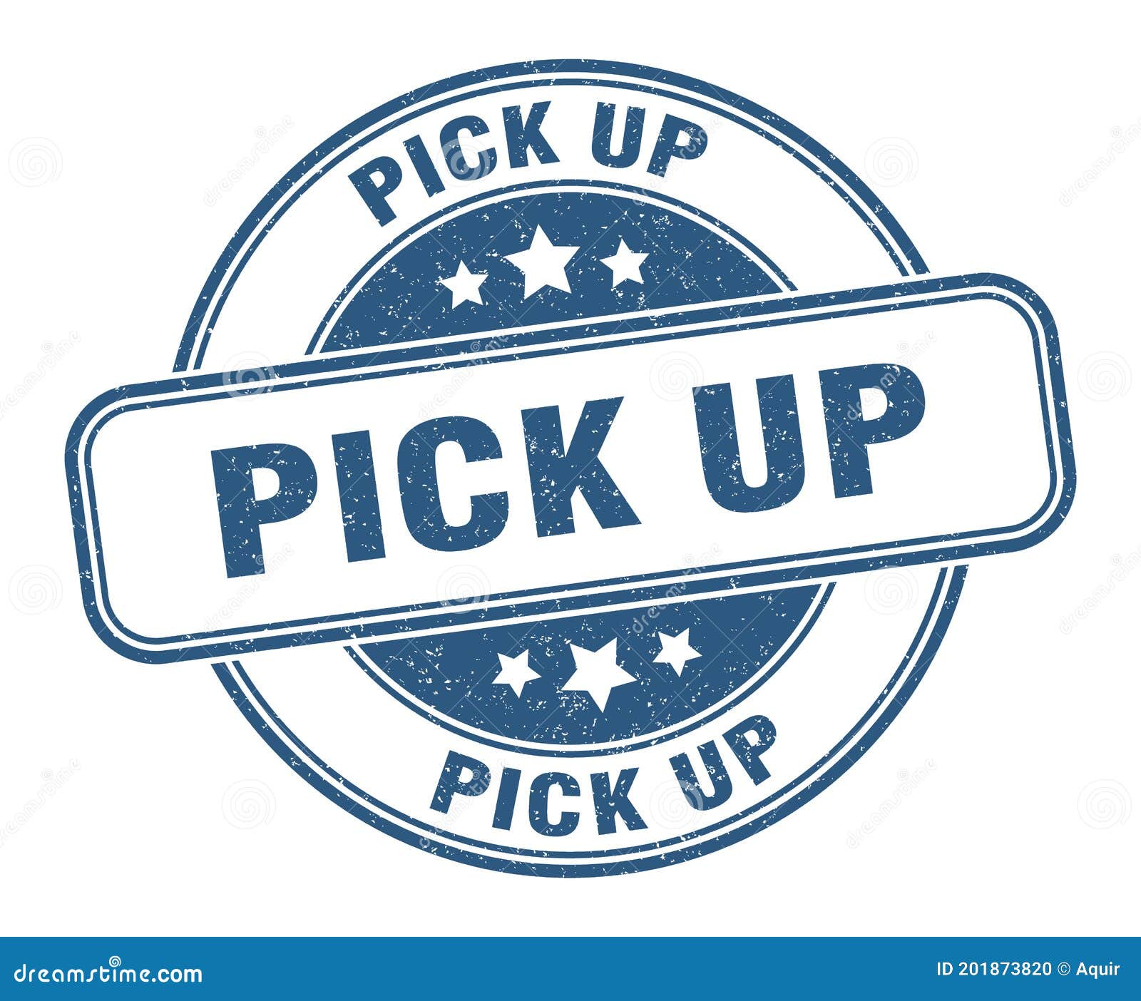 Pick Up Stamp. Pick Up Label. Round Grunge Sign Stock Vector ...