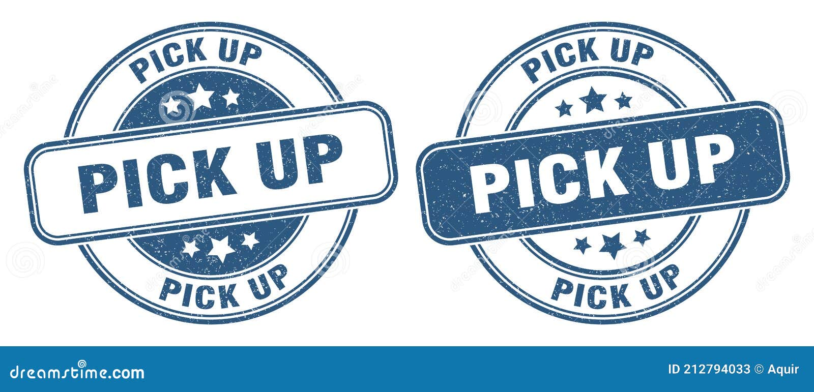 Pick Up Stamp. Pick Up Label. Round Grunge Sign Stock Vector ...