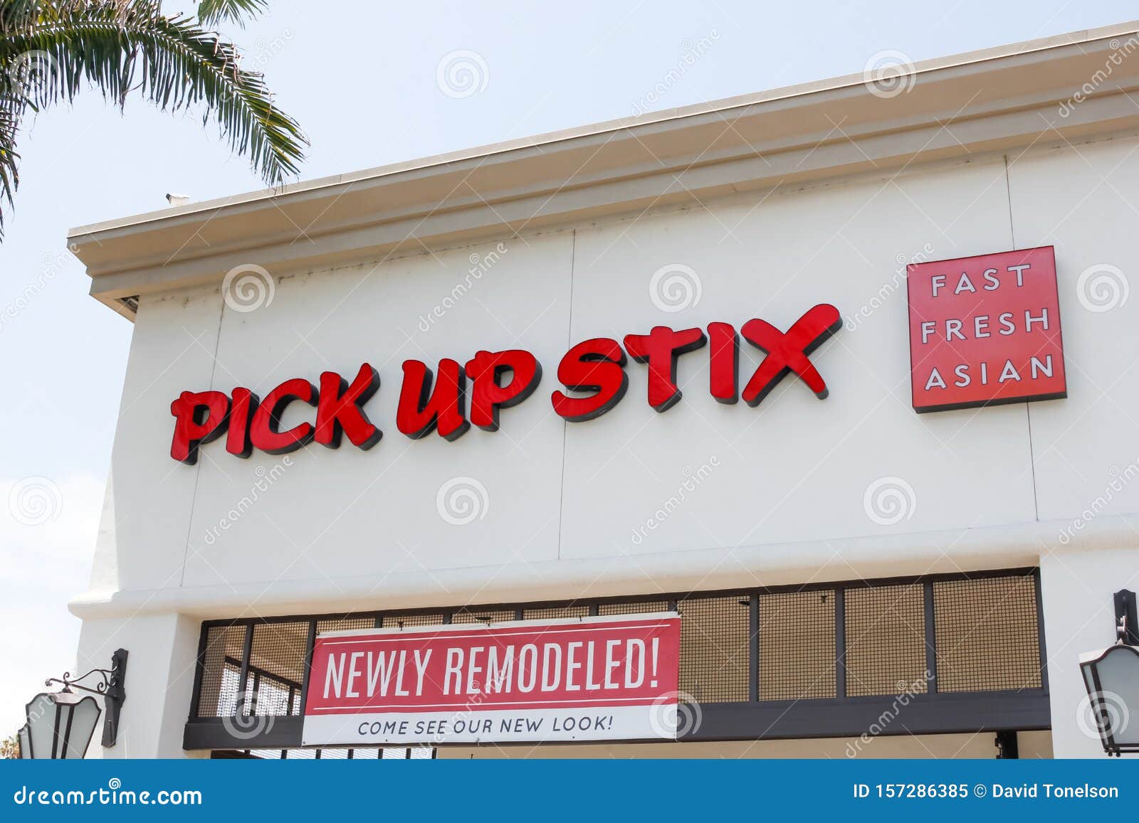 Pick Up Stix Restaurant Sign Editorial Image - Image of delivery ...