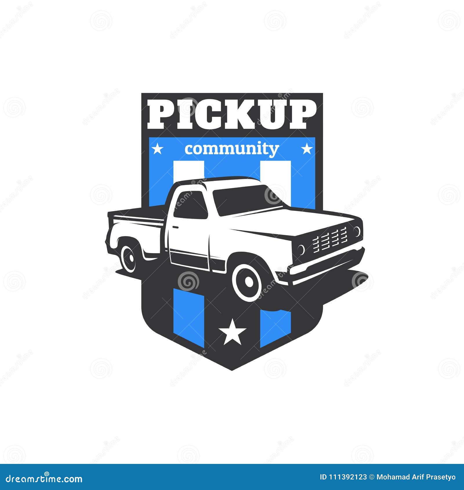 Pick Up Truck Car Vector Logo Template Stock Illustration ...