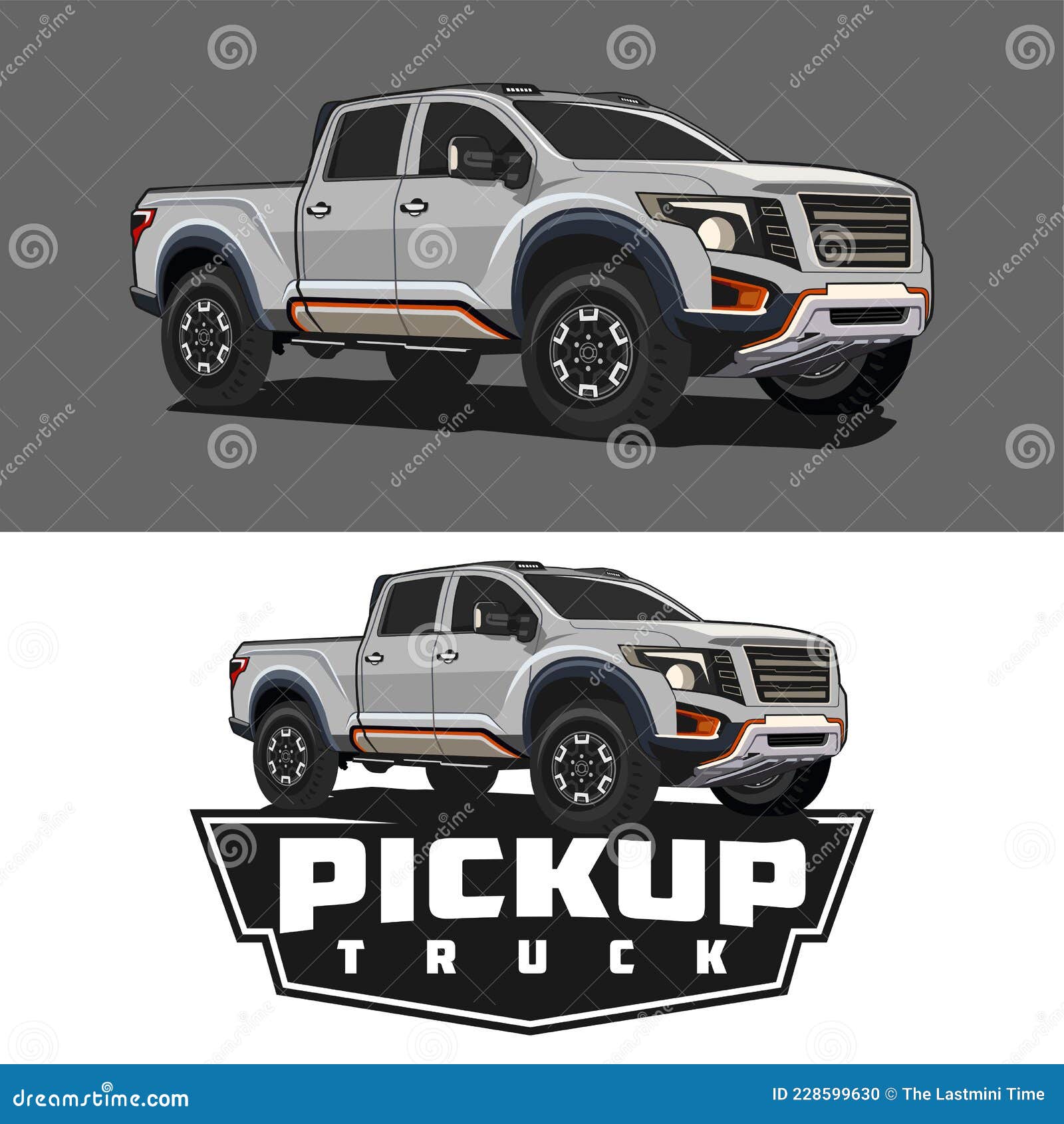 Pick up truck logo stock vector. Illustration of repair - 228599630