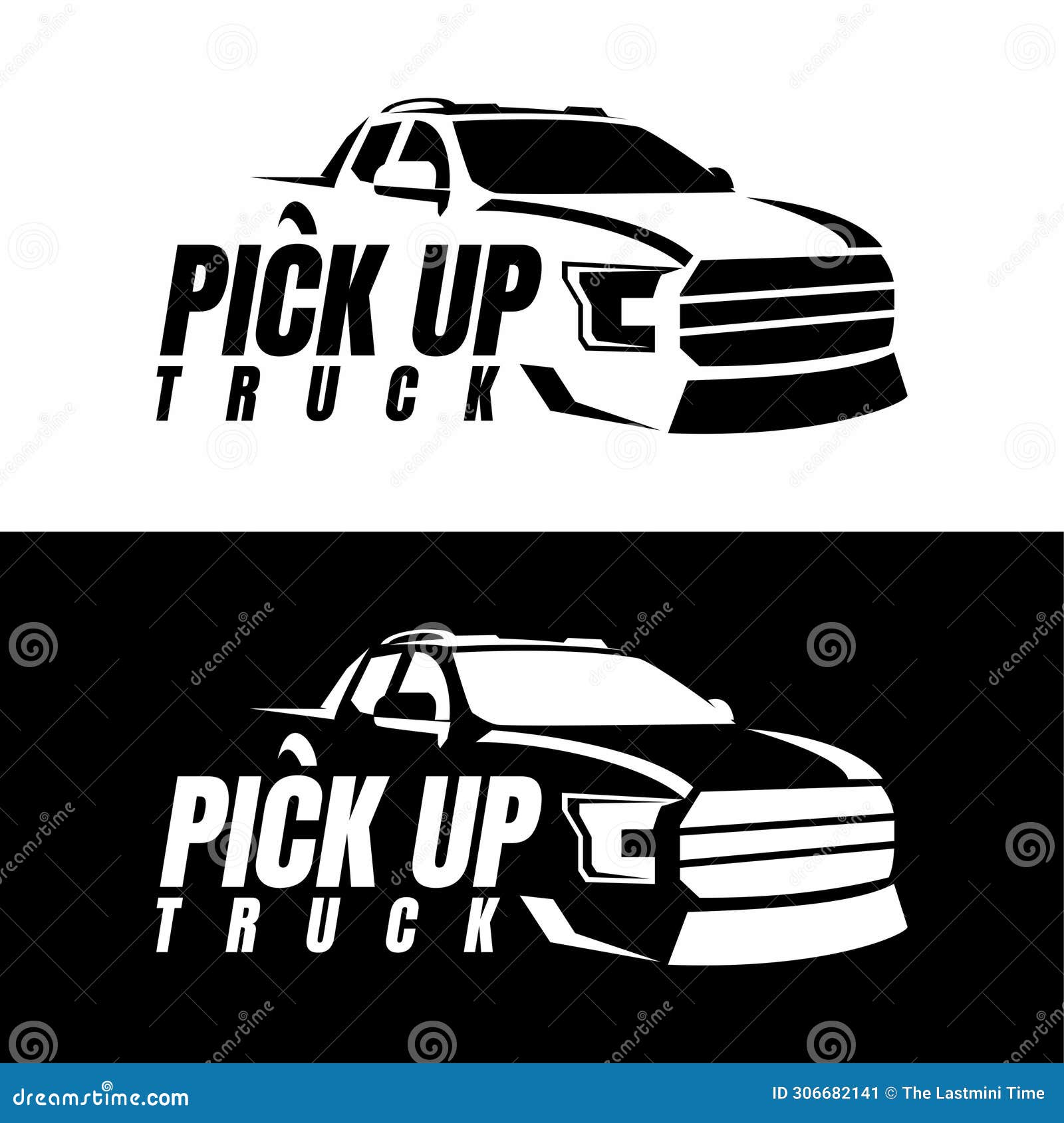 Pick Up Truck Logo Design Vector Stock Vector - Illustration of pick ...