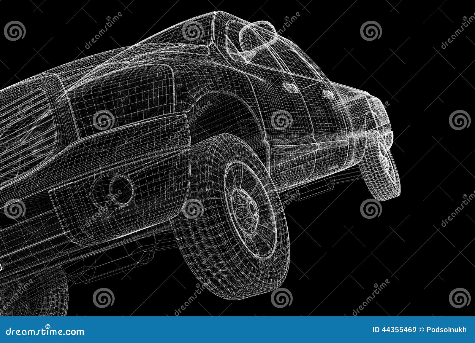 Pick up truck stock image. Image of driving, isolated - 44355469