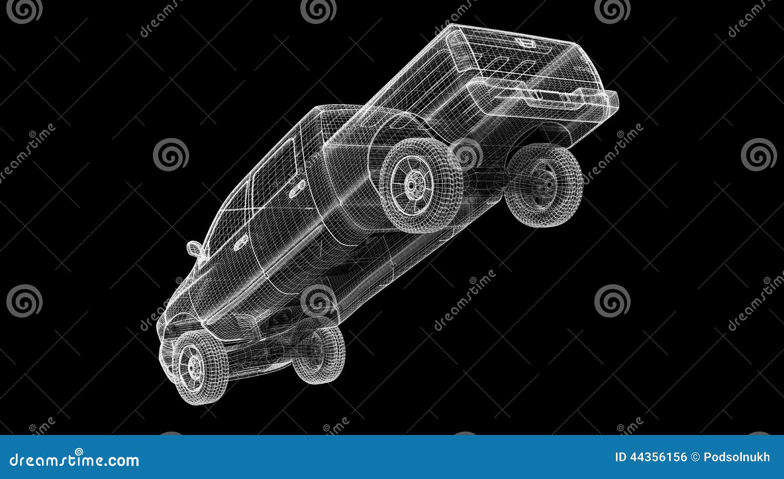 Pick up truck stock illustration. Illustration of alloy - 44356156