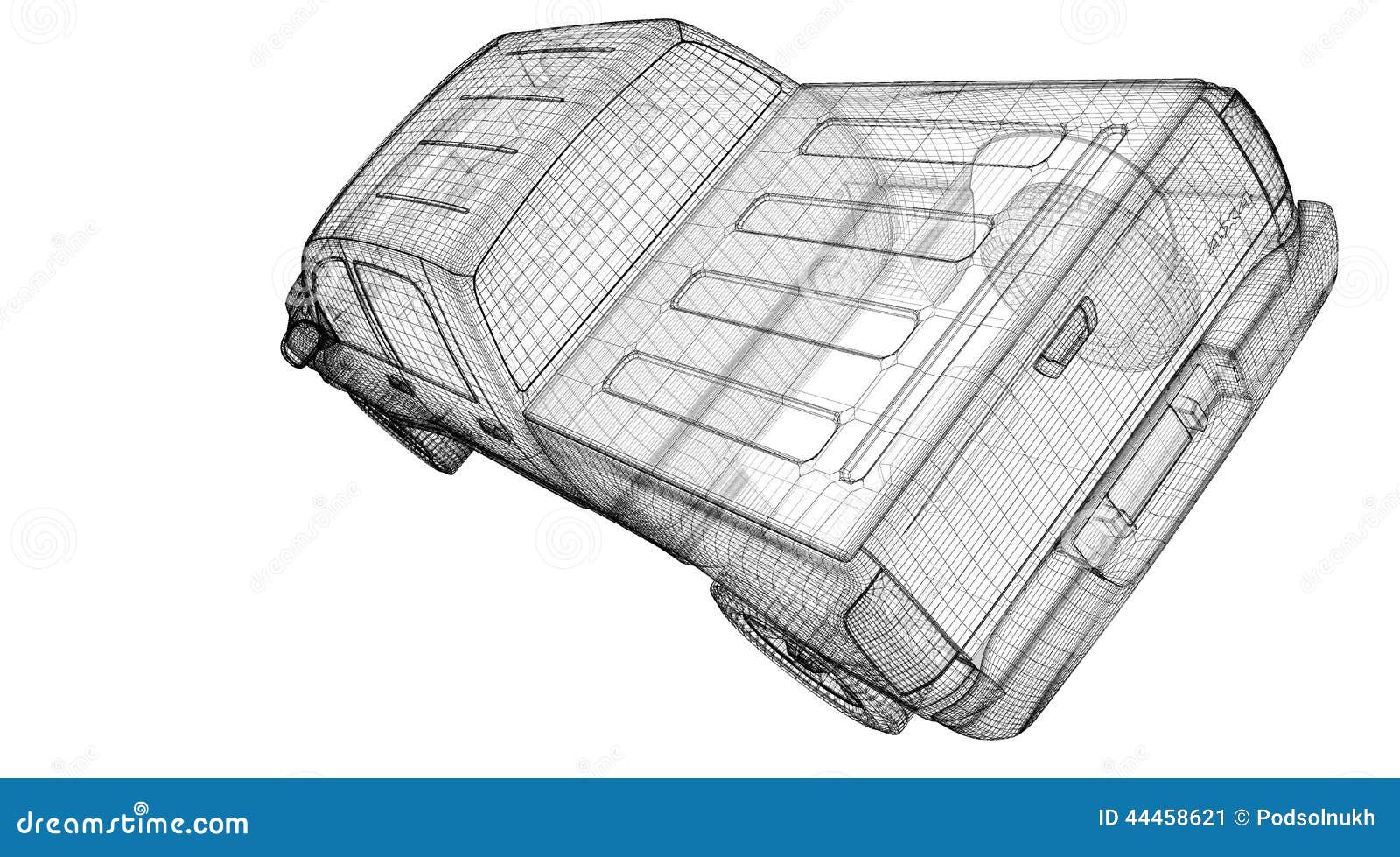 Pick up truck stock illustration. Illustration of ideas - 44458621