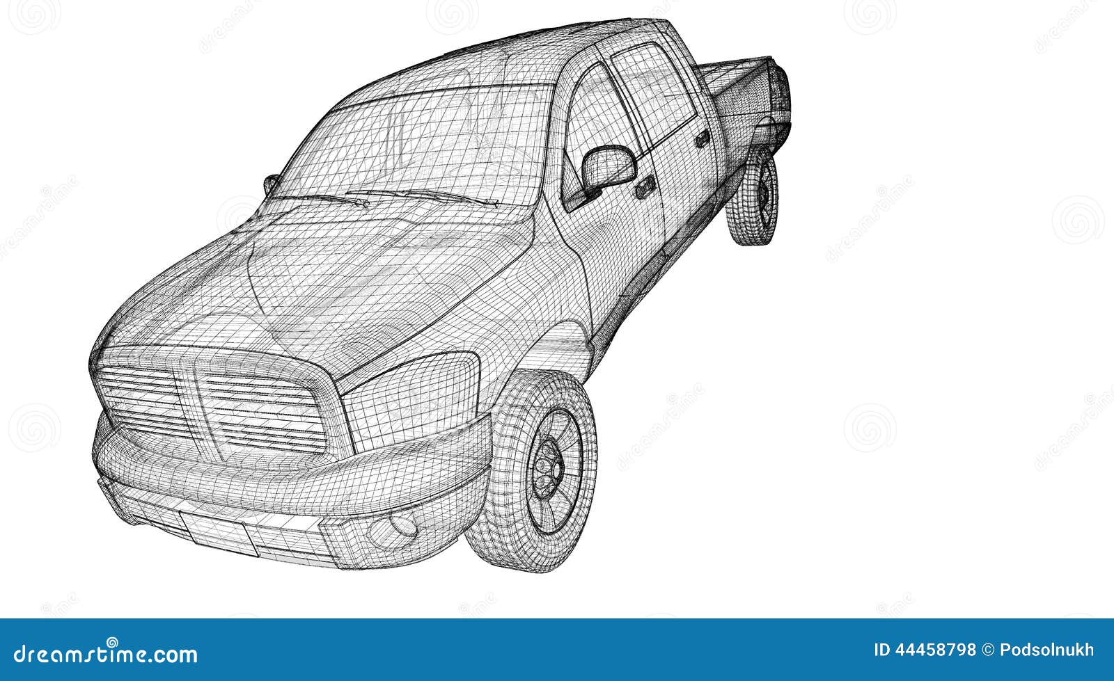 Pick up truck stock illustration. Illustration of fuel - 44458798