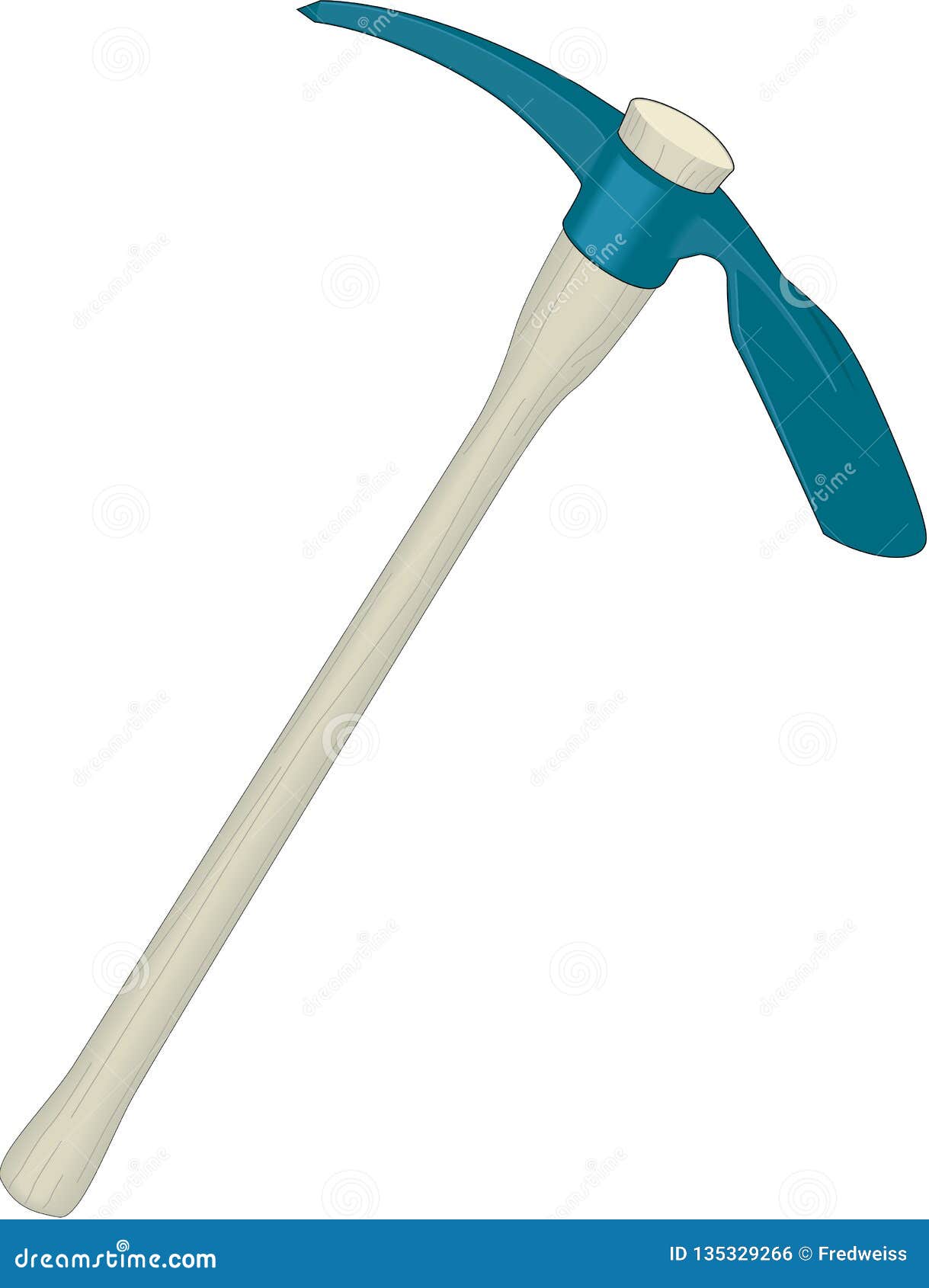 Pick Vector Illustration stock vector. Illustration of work - 135329266