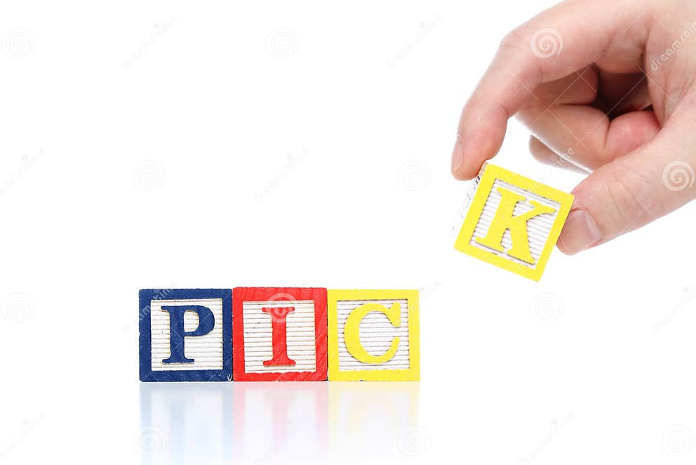 Pick word stock image. Image of handwriting, font, work - 29024271
