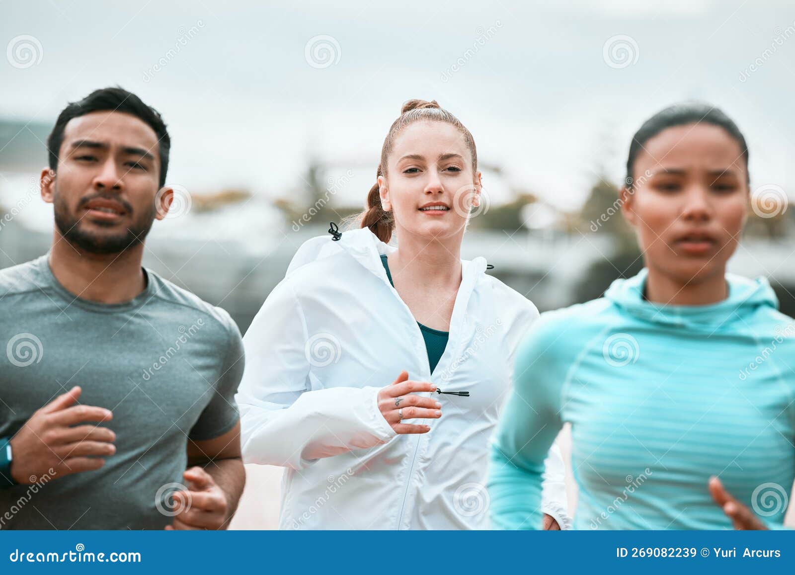 Pick Your Running Buddies Wisely. a Group of Friends Running Together ...