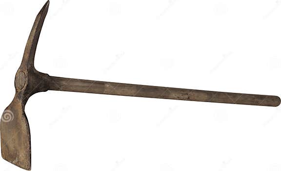 Pickaxe for Crushing Stone on a White Background Stock Image - Image of ...