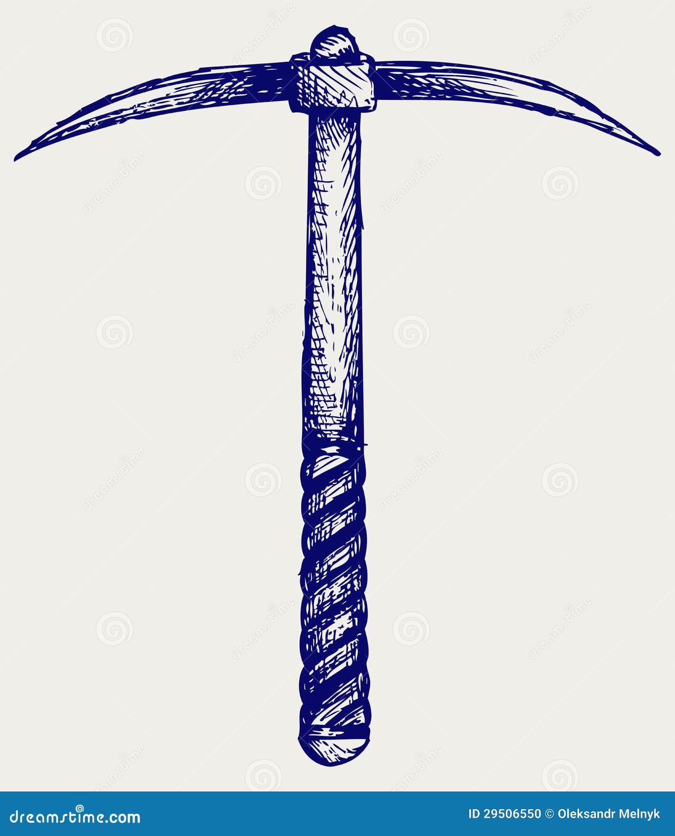 Pickaxe. Doodle style stock vector. Illustration of pick - 29506550