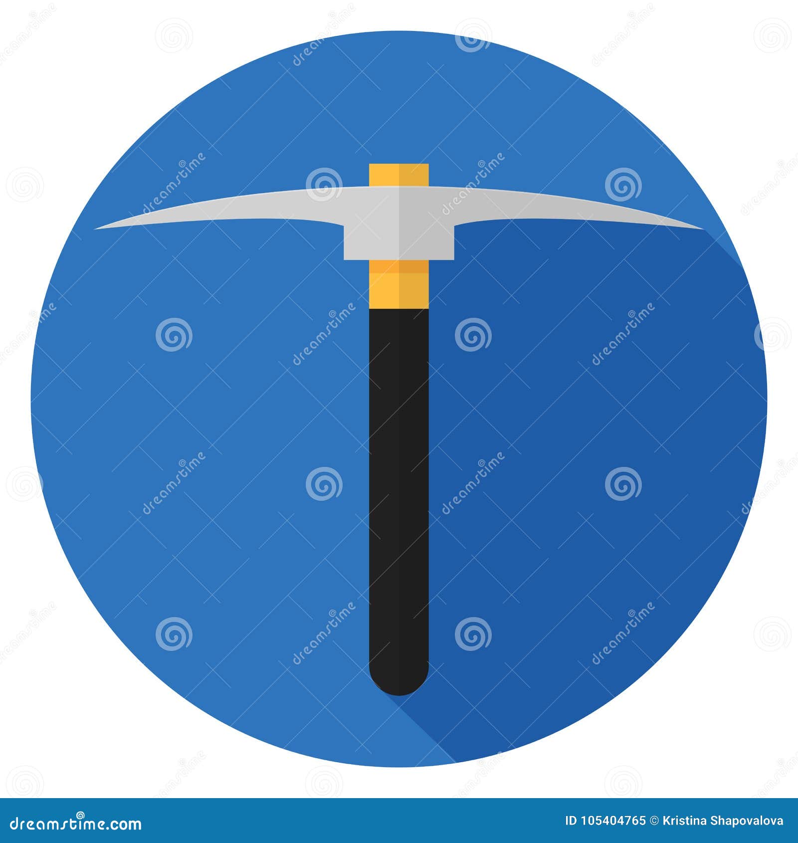 Pickaxe icon in design. stock illustration. Illustration of extreme ...