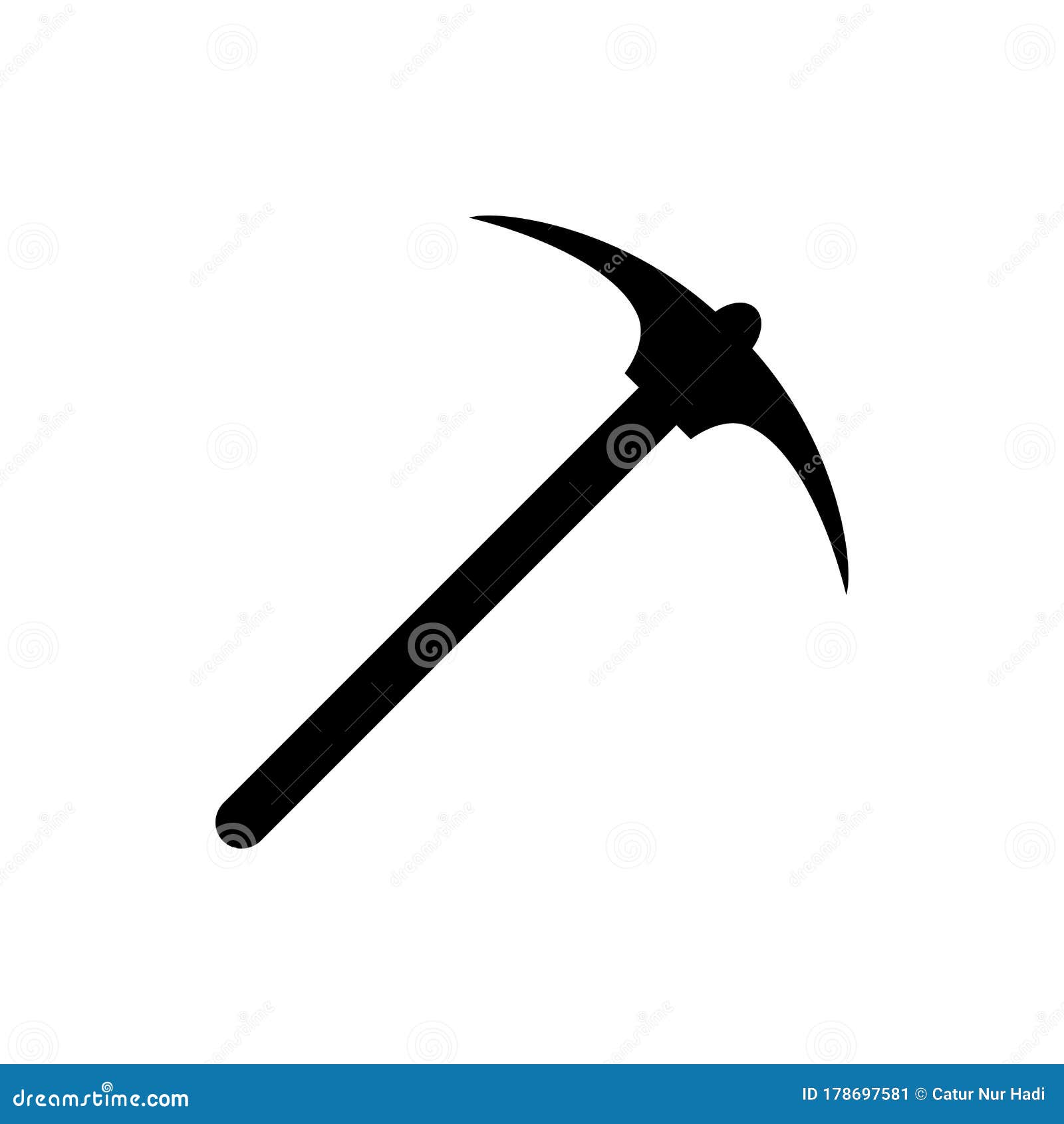 Pickaxe Icon Flat Vector Template Design Trendy Stock Vector ...