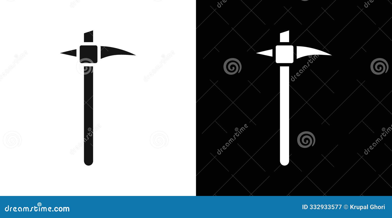 Pickaxe Icon Logo Set Vector Stock Vector - Illustration of extreme ...