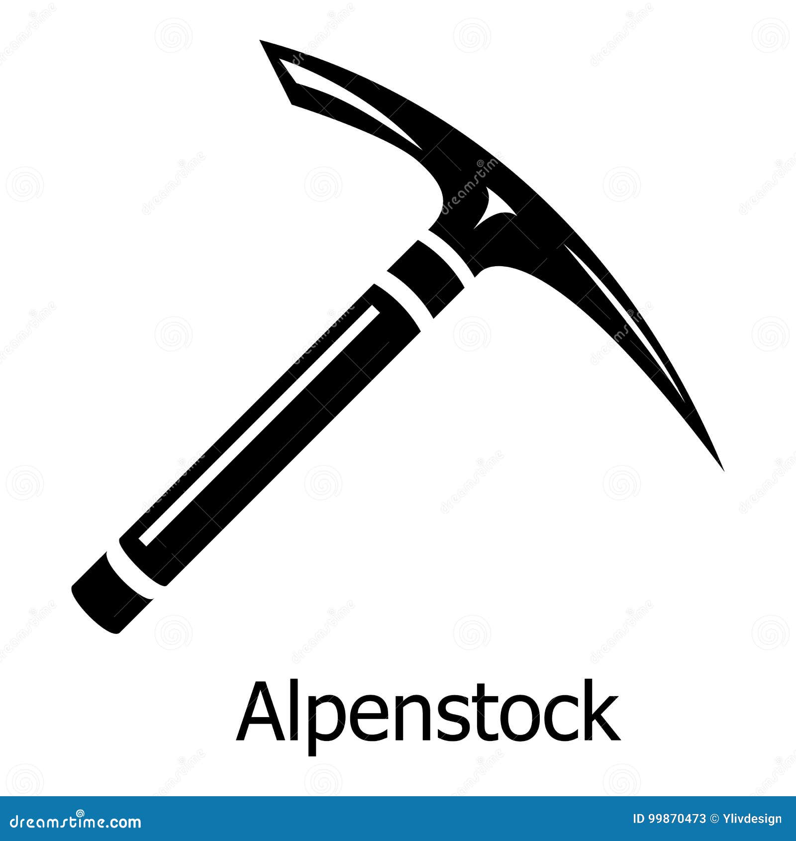 Pickaxe Icon, Simple Black Style Stock Vector - Illustration of ...