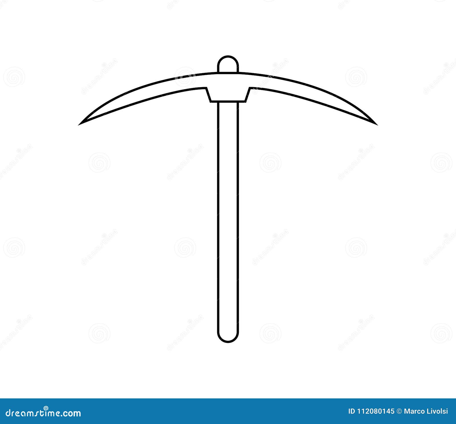 Pickaxe icon stock illustration. Illustration of mattock - 112080145